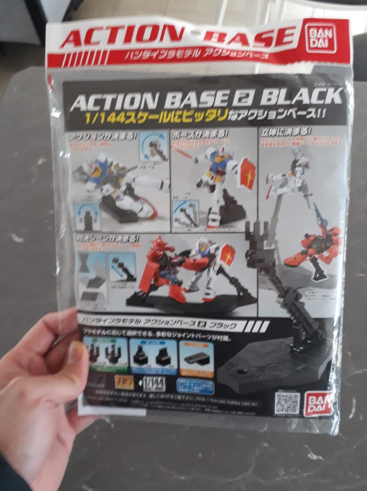 Bandai Hobby Action Base 1 Display Stand (1/100 Scale), Black : Amazon ...