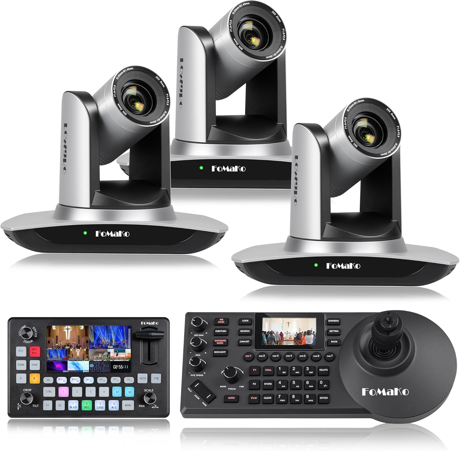 Amazon.com: FoMaKo AI Auto Tracking HDMI PTZ Camera 20x Optical Zoom ...