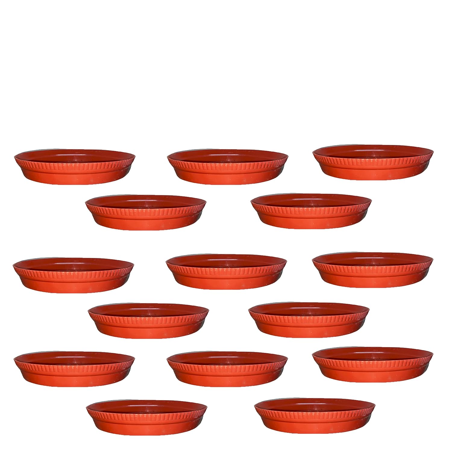 GREENRI 4 Inches (Pack of 15) Heavy Duty Plastic Round Planter Bottom ...