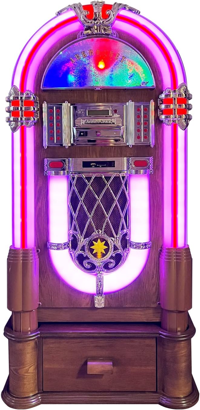 Amazon.com: Arkrocket x Elvis Presley Mini Jukebox/Tabletop CD Player ...