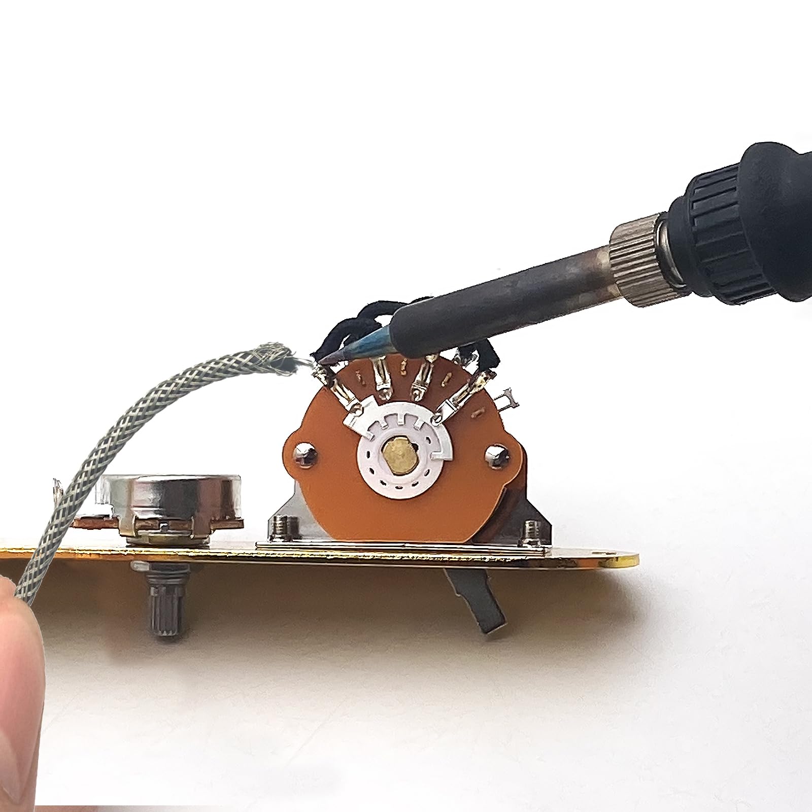 Snapklik.com : 10ft Metallic Shield Cable Cloth-Covered Waxed One Core ...