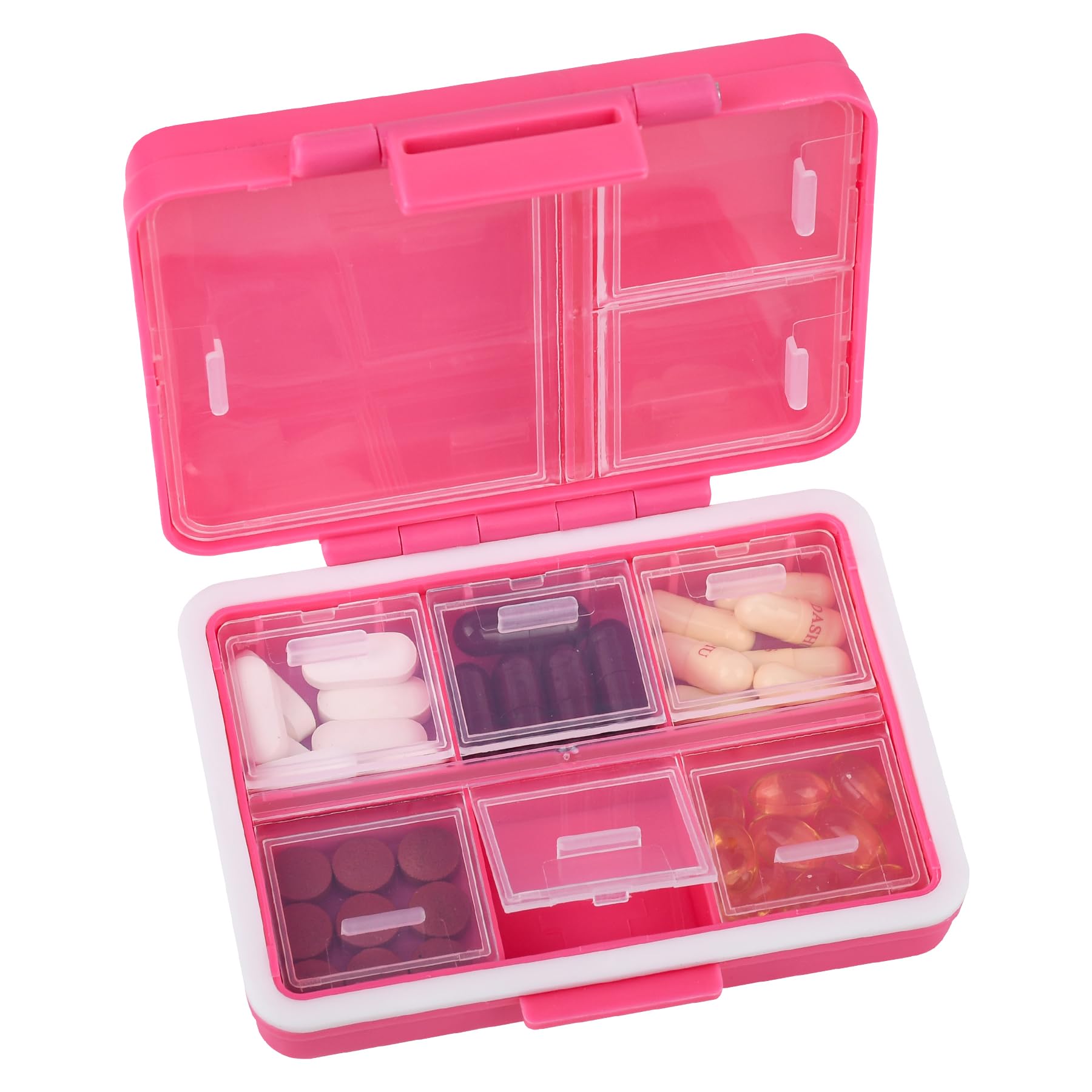 Amazon.com: 9-Grid Pill Organizer,Portable Pill Box,Large Capacity ...
