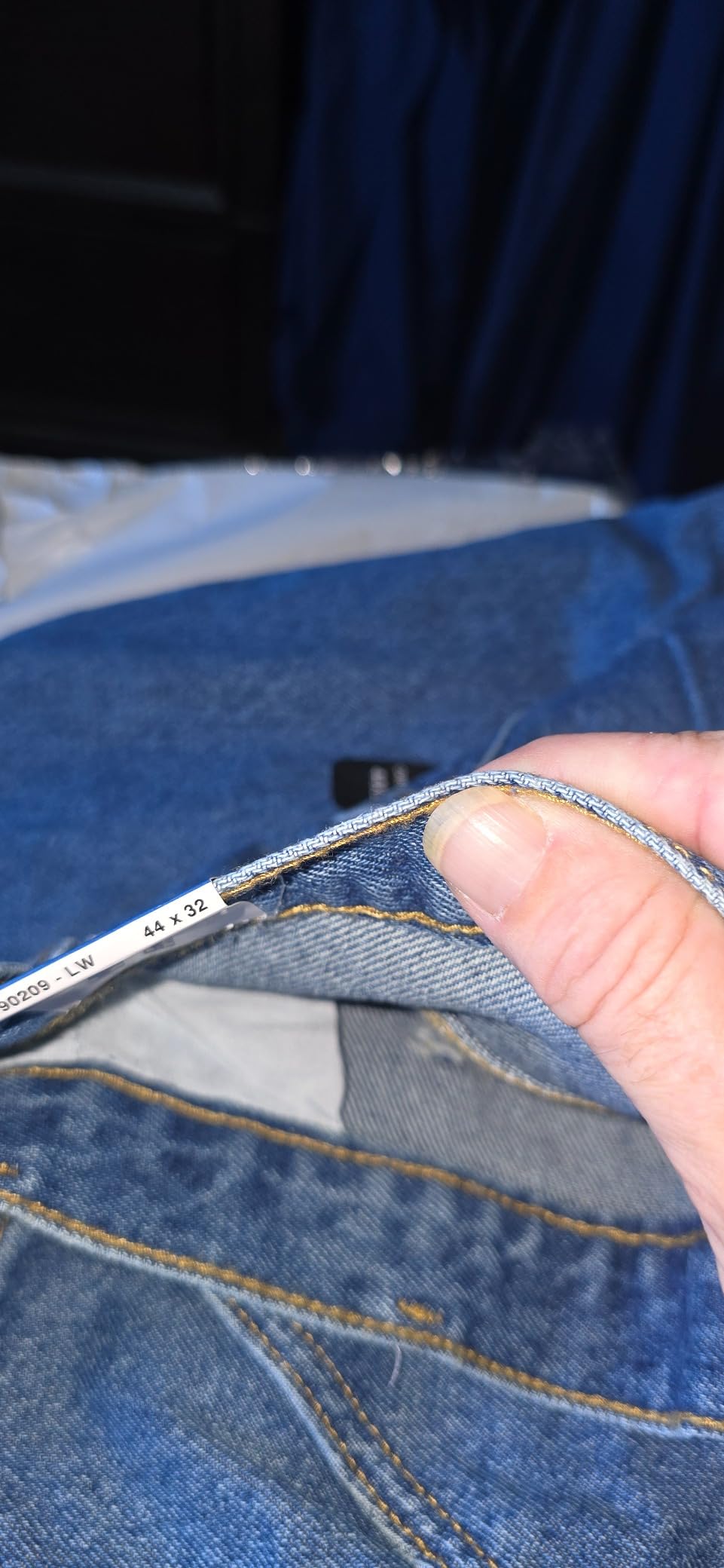 FULL BLUE Carpenter Denim Jeans, Loose Fit, Utility Pocket & Hammer ...