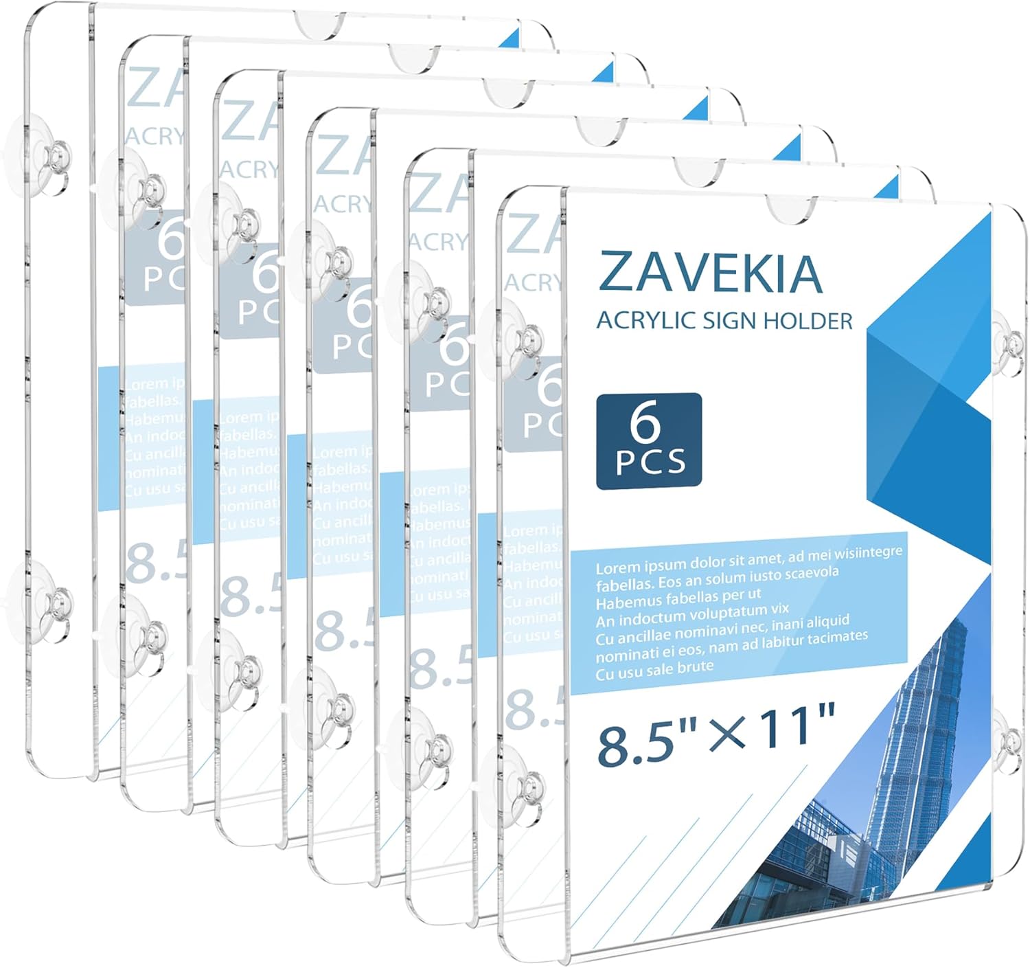 Amazon.com : 8.5 x11 Acrylic Window Sign Holder with Suction Cup, Clear ...