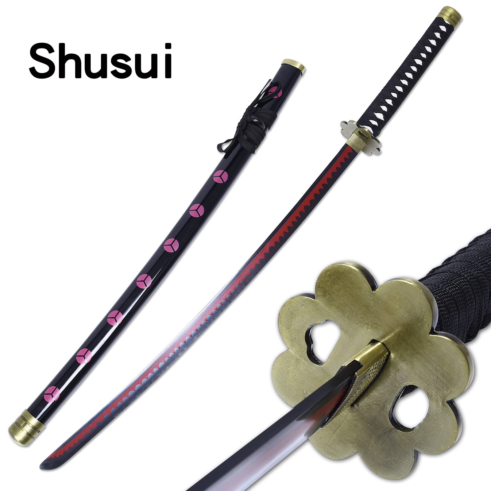 Douzoni Japanese Anime Cosplay Sword,Roronoa Zoro Swords Real, Steel ...