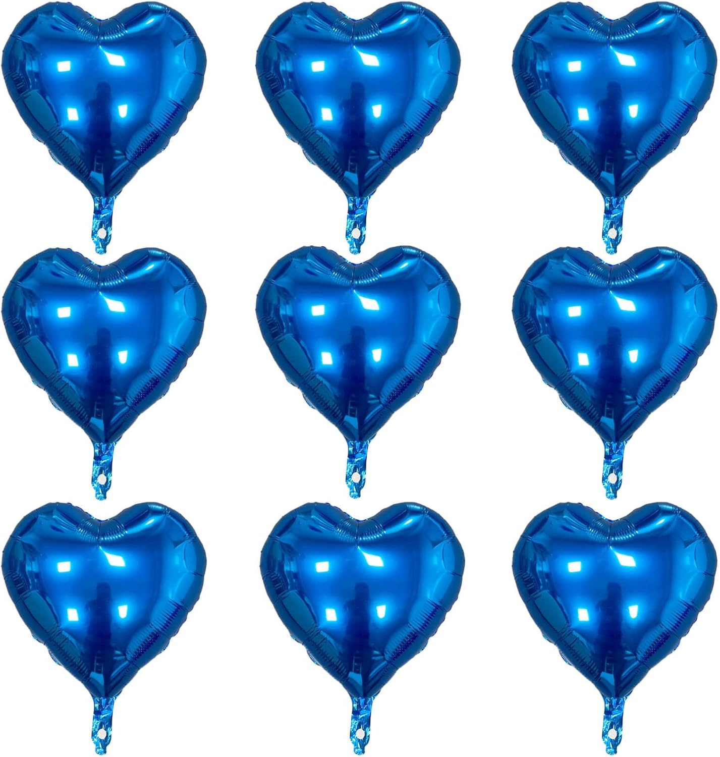 Amazon.com: Blue Heart Shaped balloons Pack of 10,18 Inch Love ...