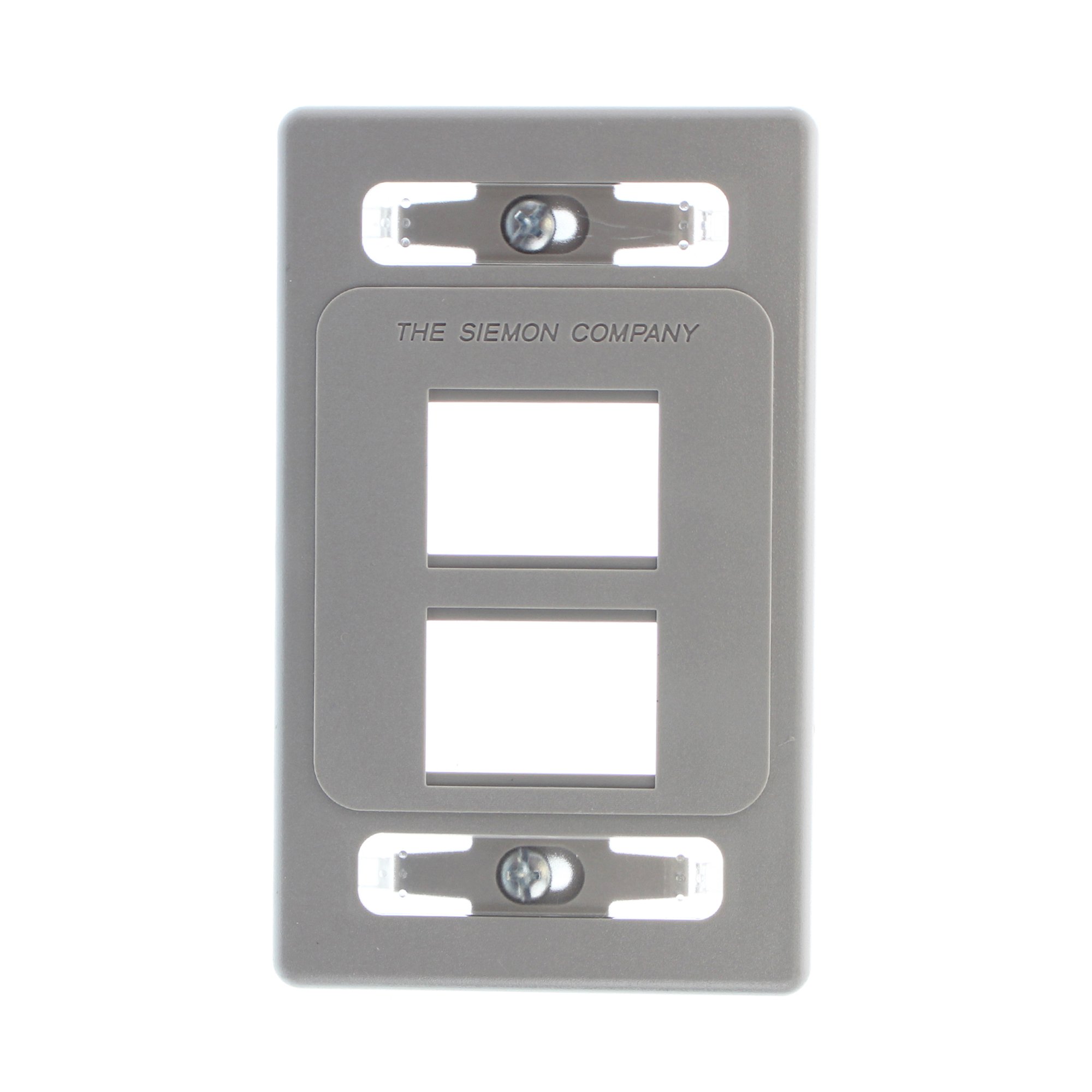 Siemon MX-FP-S-04-04 Max-Module Face-Plate, 4-Port, 1-Gang, Gray ...