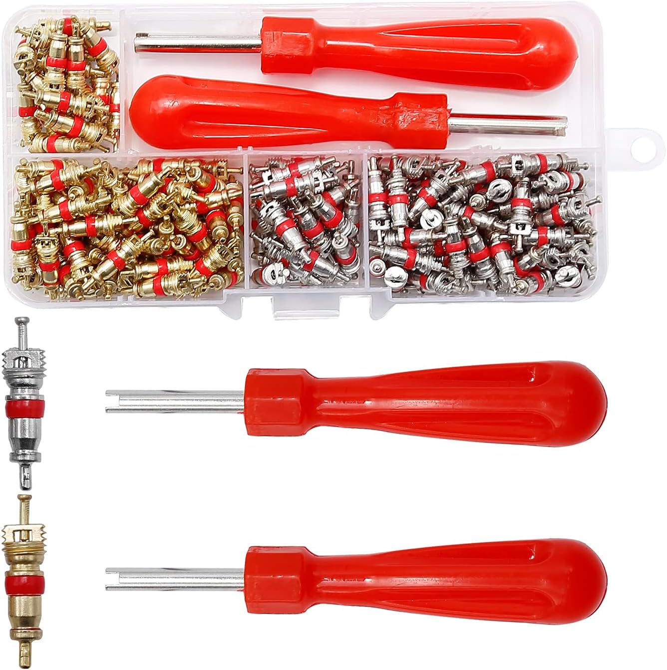 Amazon.com: Vkinman 242pcs R134A Ac Valve Core Kit Valve Cores Kit AC ...