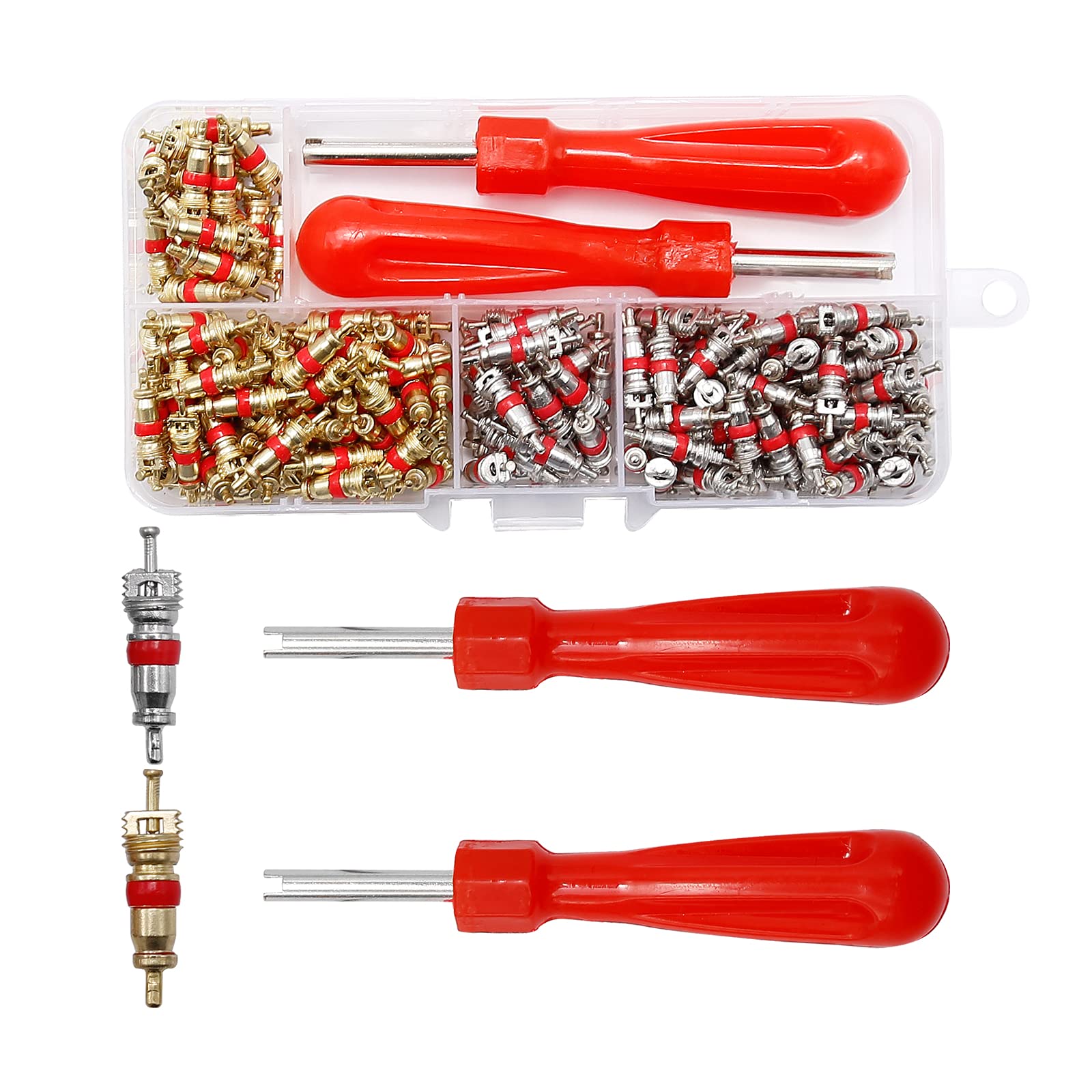 Amazon.com: Vkinman 242pcs R134A Ac Valve Core Kit Valve Cores Kit AC ...