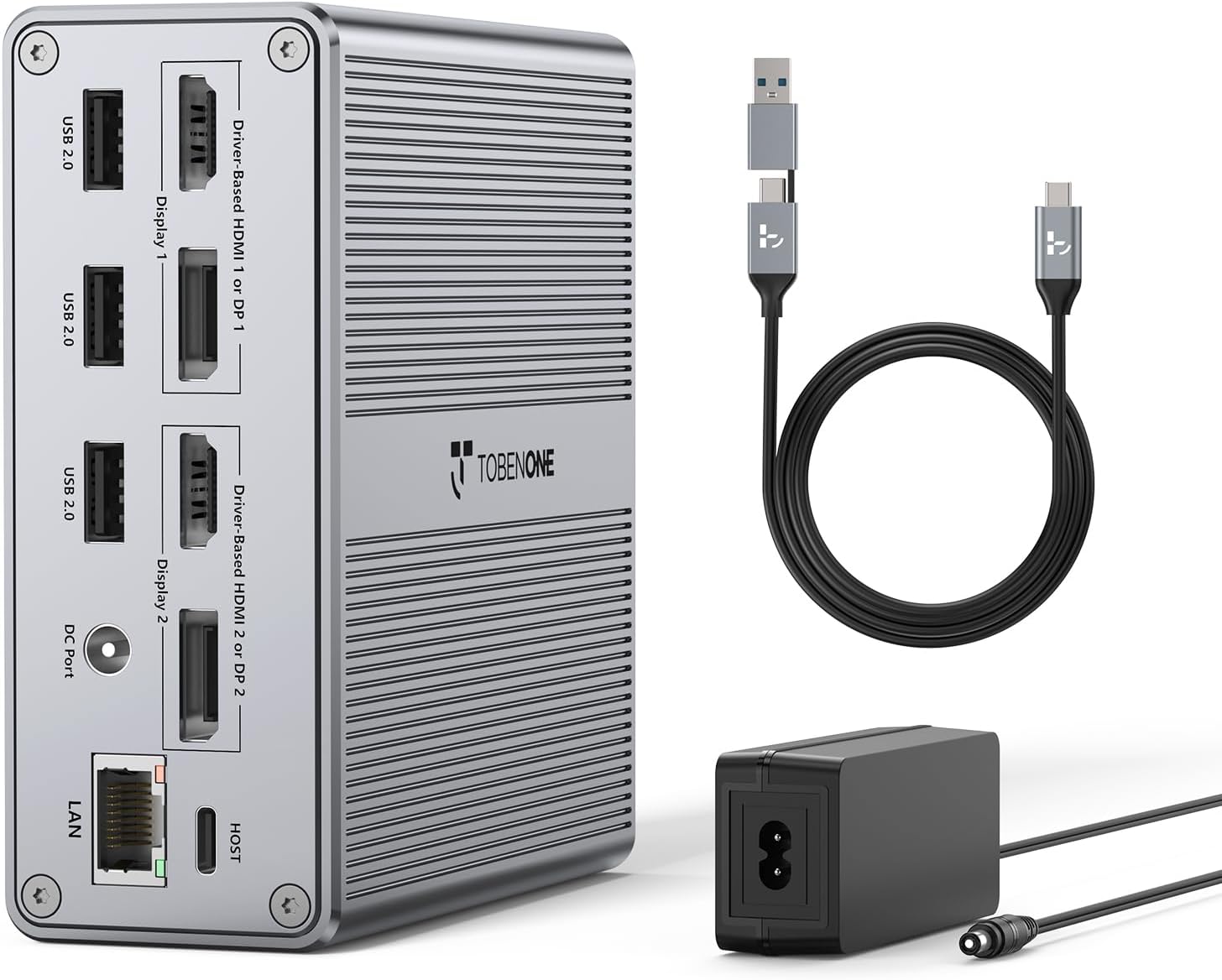 Displaylink Docking Station Dual Monitor 4k 60hz For Macbook Windows ...