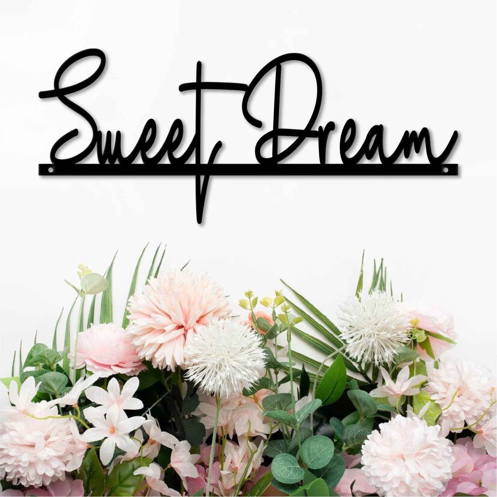 Amazon.com: Vivegate Sweet Dreams Metal Sign Wall Art Decor - 35"X8 ...