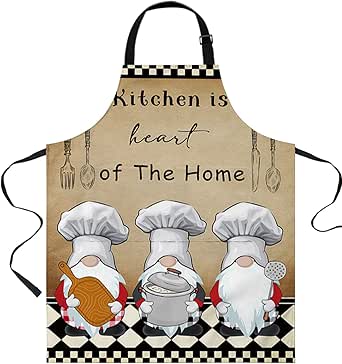Amazon.com: Yomandocix Chef Apron Adjustable Bib Aprons, Fat Chef ...