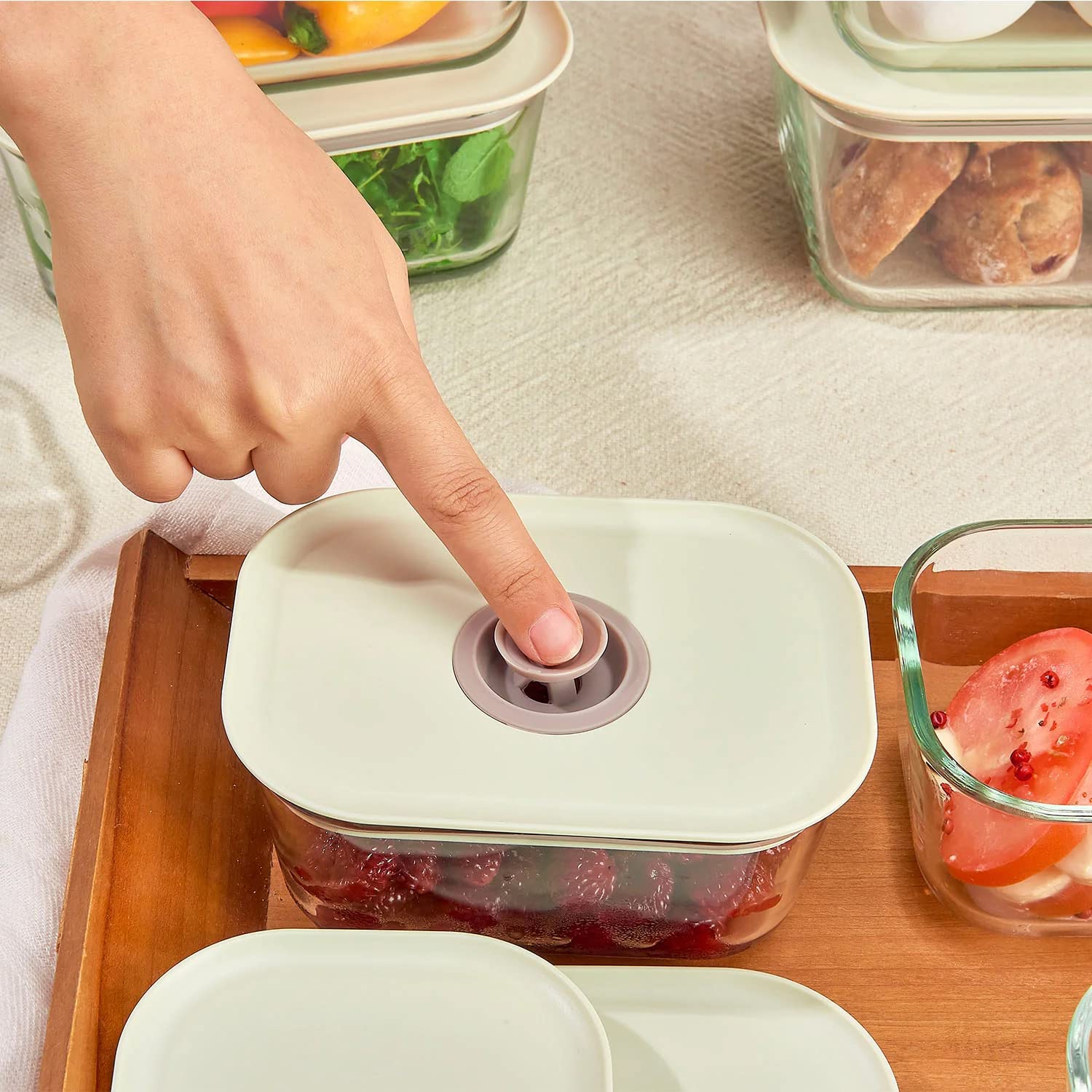 Snapklik.com : (Set Of 3) NEOFLAM FIKA Clik Glass Food Storage Set ...