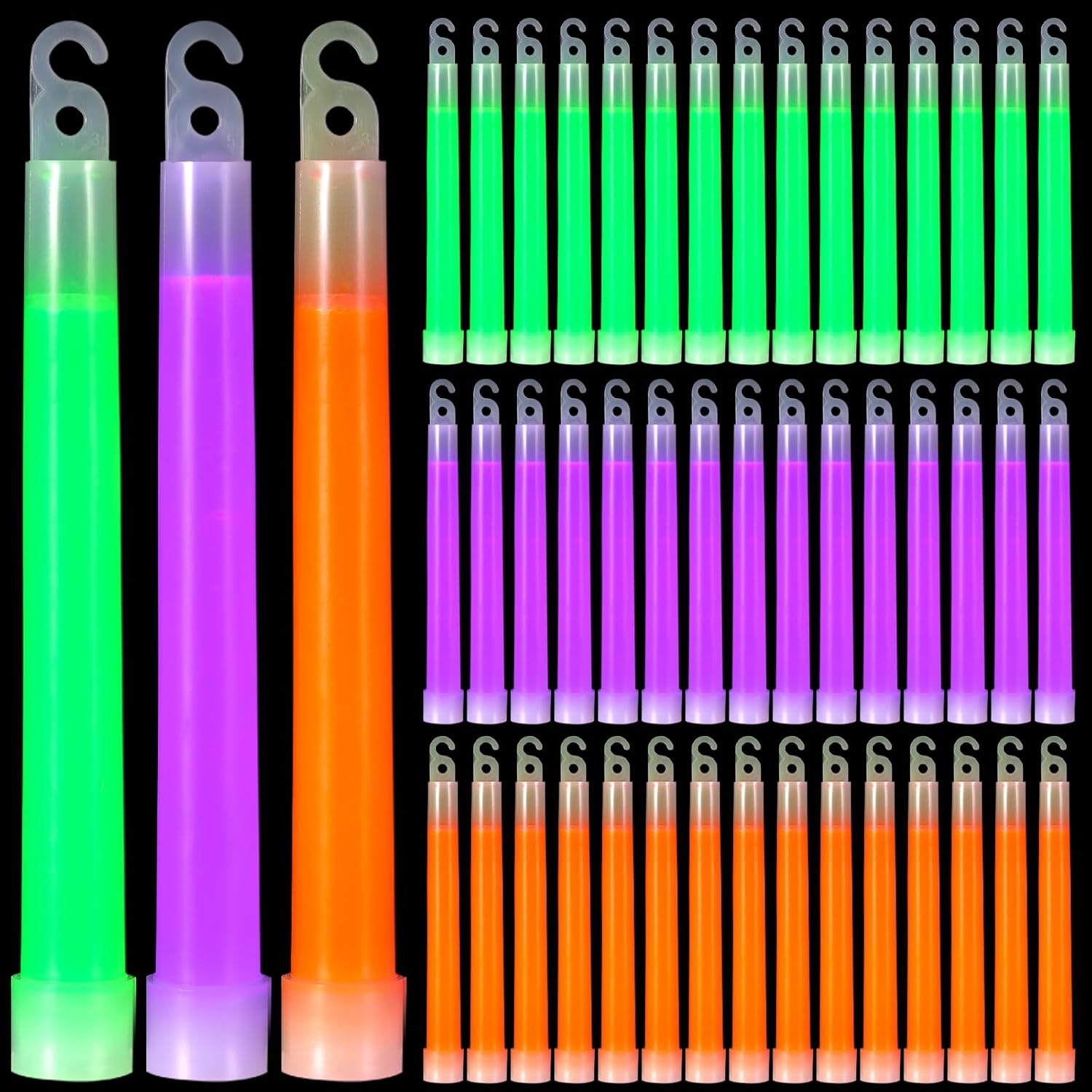 Amazon.com: Libima 60 Pcs Ultra Bright Glow Stick Bulk, Emergency Light ...