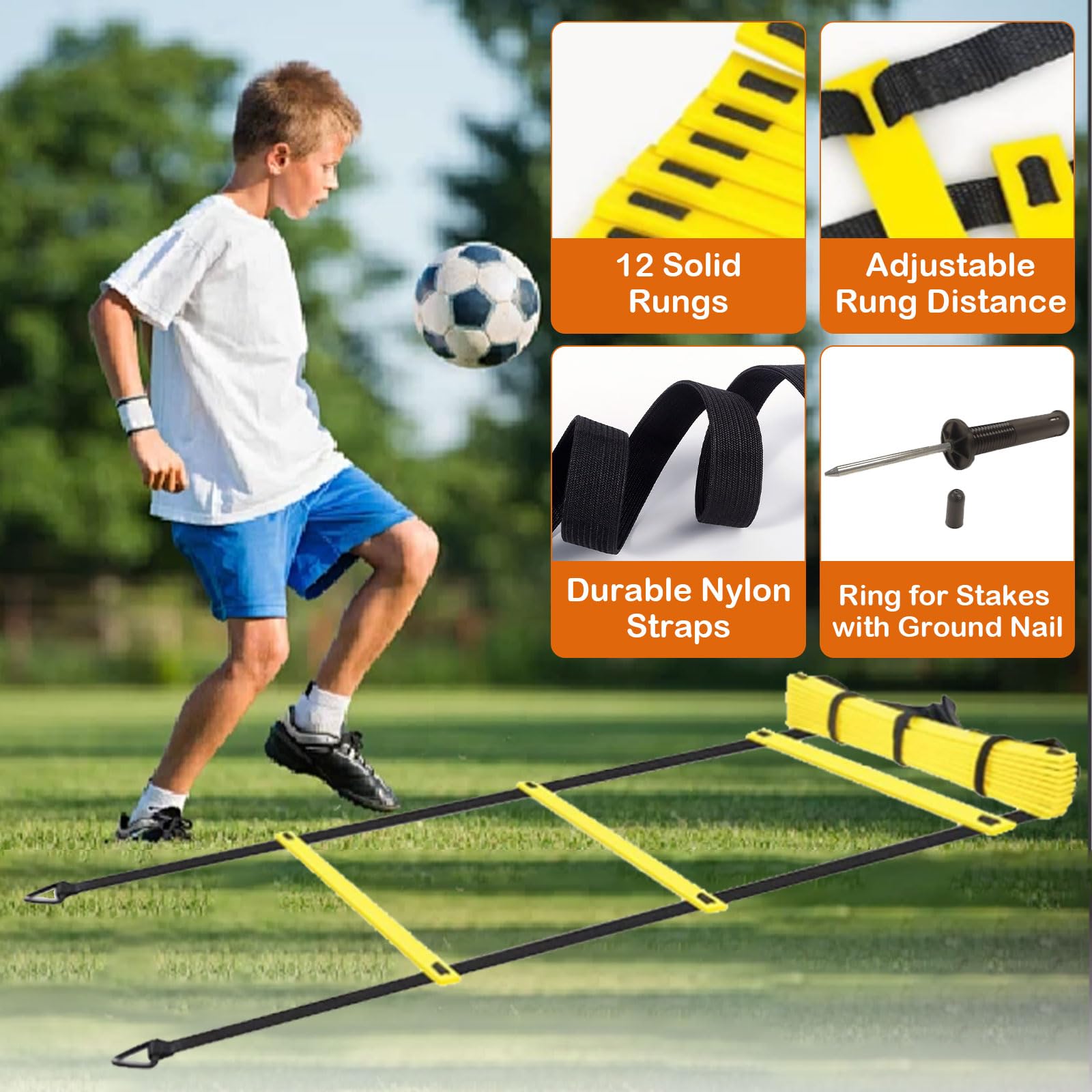 Snapklik.com : Soccer Training Equipment Agility Training Poles ...
