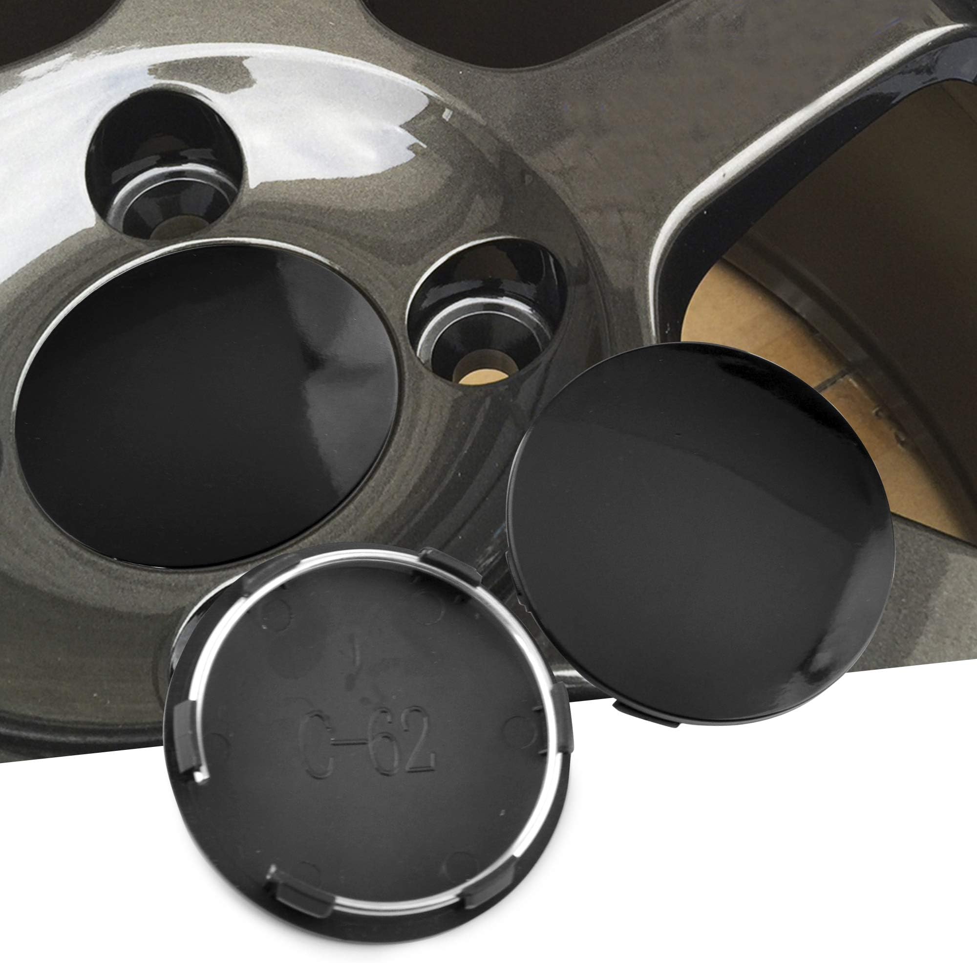 Amazon.com: Set of 4 67mm(2.64in)/62mm(2.44in) Wheel Hub Center Caps ...