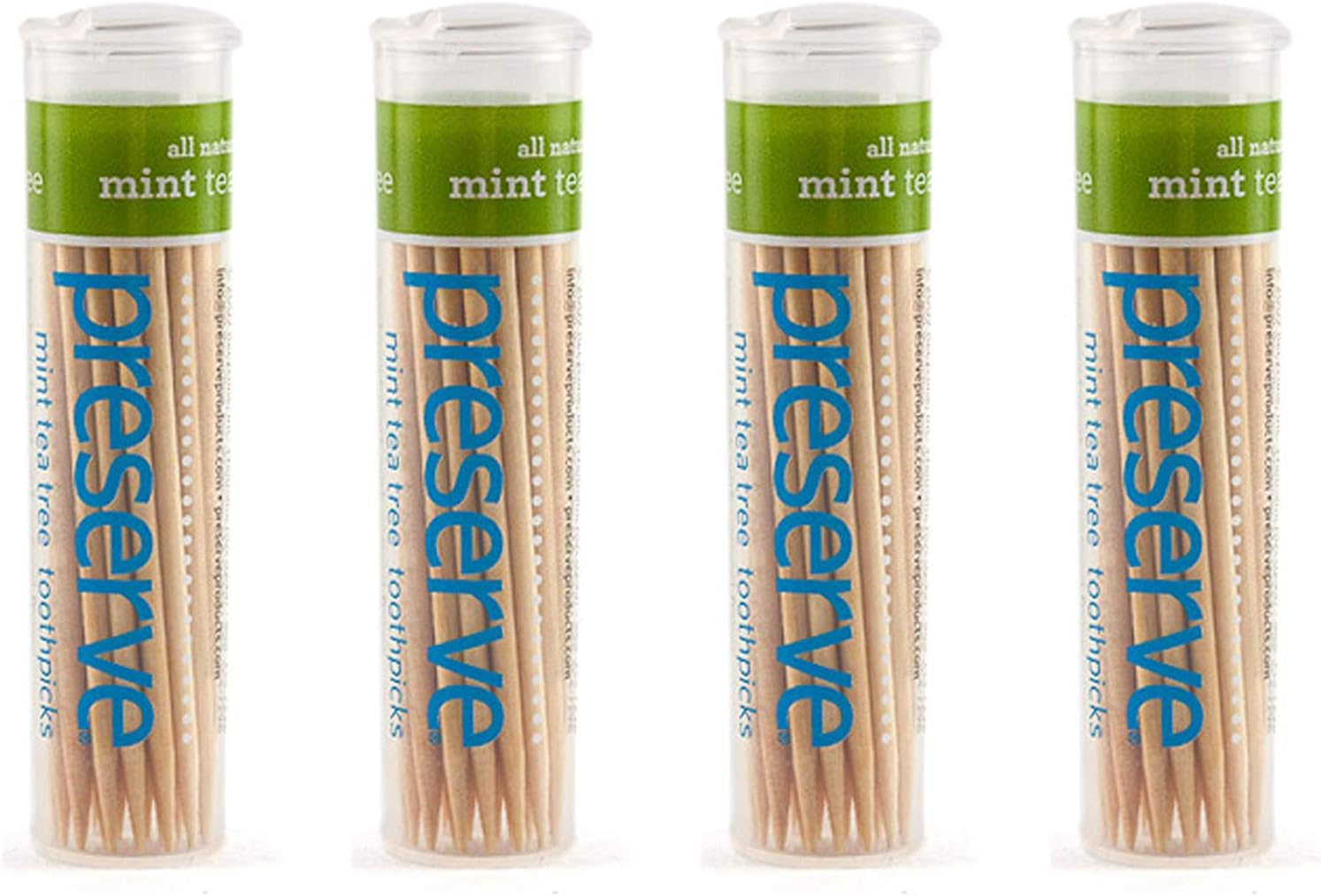 Amazon.com: Preserve Mint Tea Tree Toothpicks (Set of 4) : Health ...
