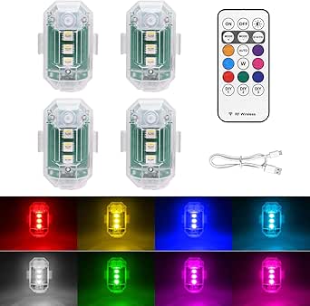 Amazon.com: 4PCS Wireless LED Strobe Lights with Remote Control, 8 ...