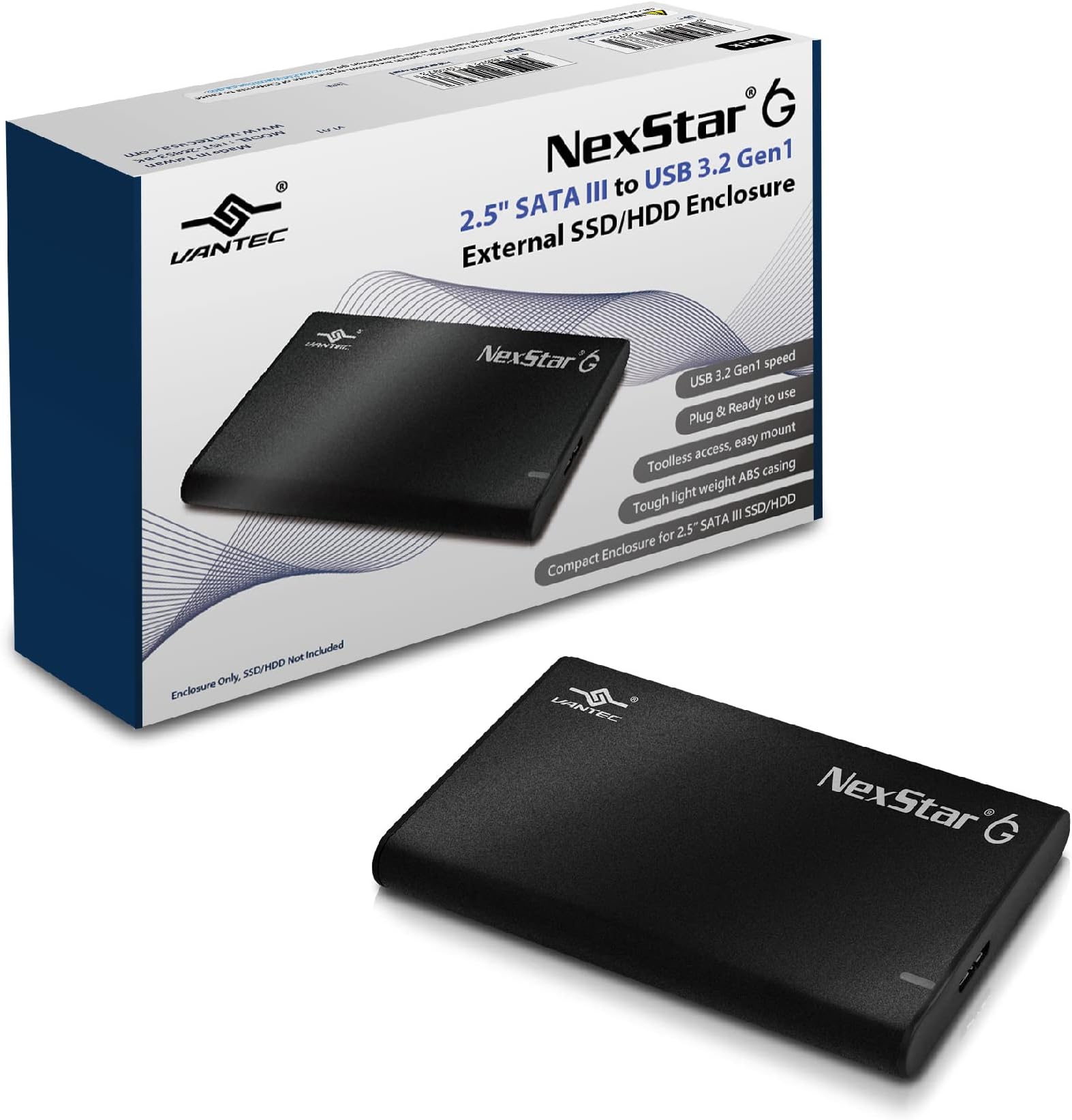 Amazon.com: NexStar 6G, 2.5” SATA III to USB 3.2 Gen1 External SSD/HDD ...