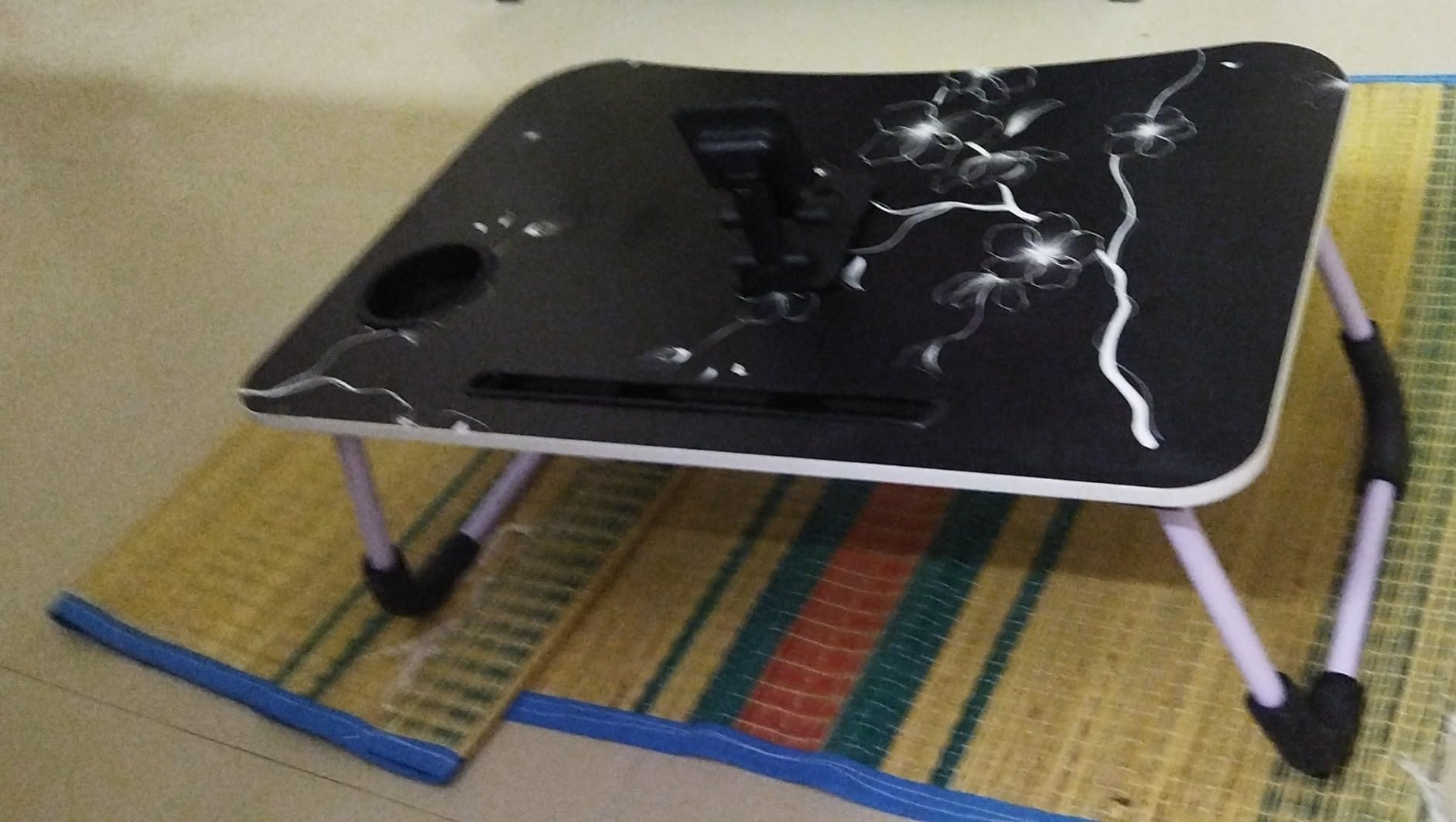 PRIVILON GLOBAL Study Table/Bed Table/Foldable and Portable Wooden ...