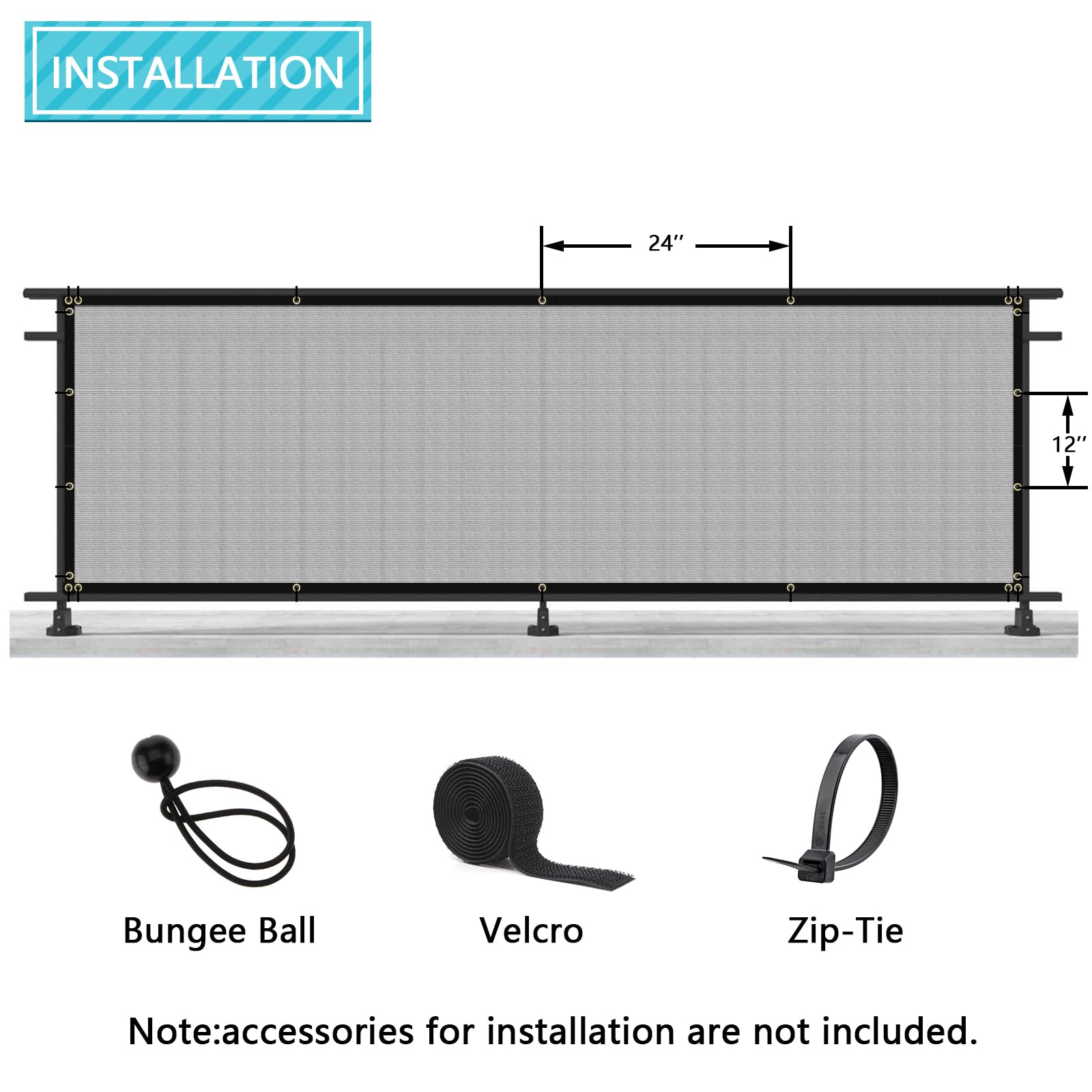Snapklik.com : COARBOR 4 X 25 Fence Privacy Screen Heavy Duty Windscreen Fencing Mesh Shade Net ...
