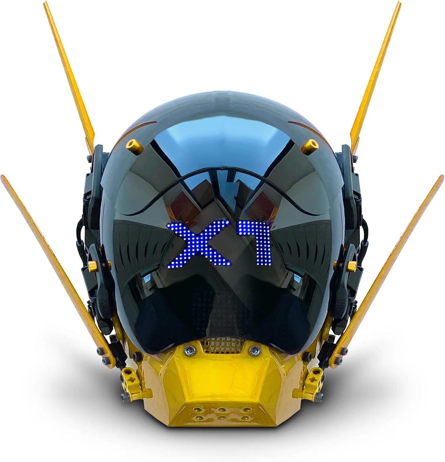 Amazon.com: Fudaole Punk Led Cyber Mask For Adult,Techwear mask ...