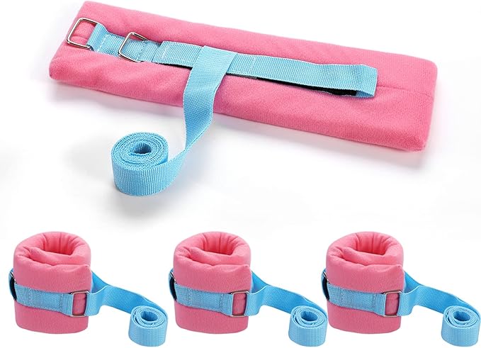 4PCS Medical Bondaged Restraints Hospital Bed Wrist Strap Patient Ankle ...