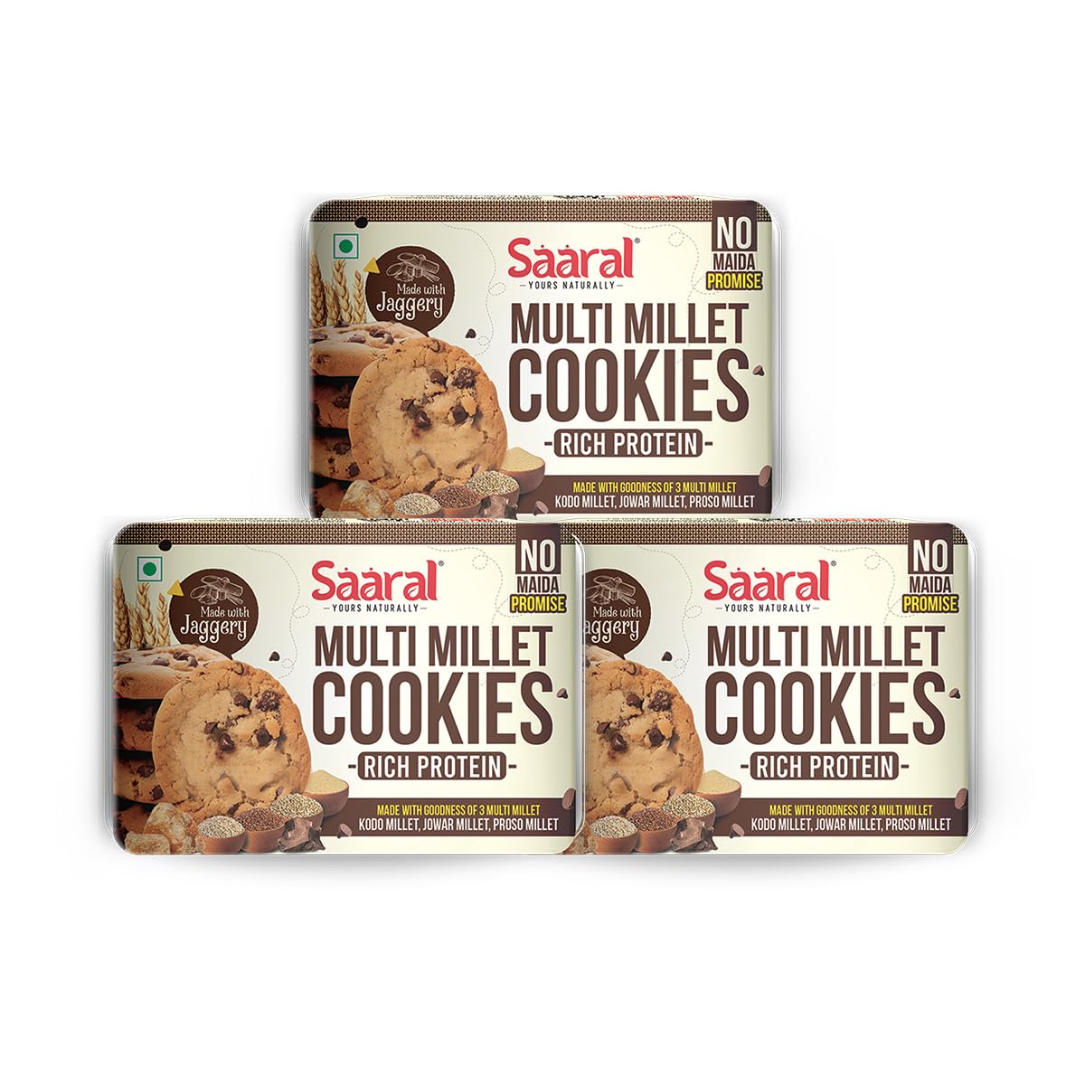 Saaral Multimillet Cookies For Children - Pack of 3 : Amazon.in ...