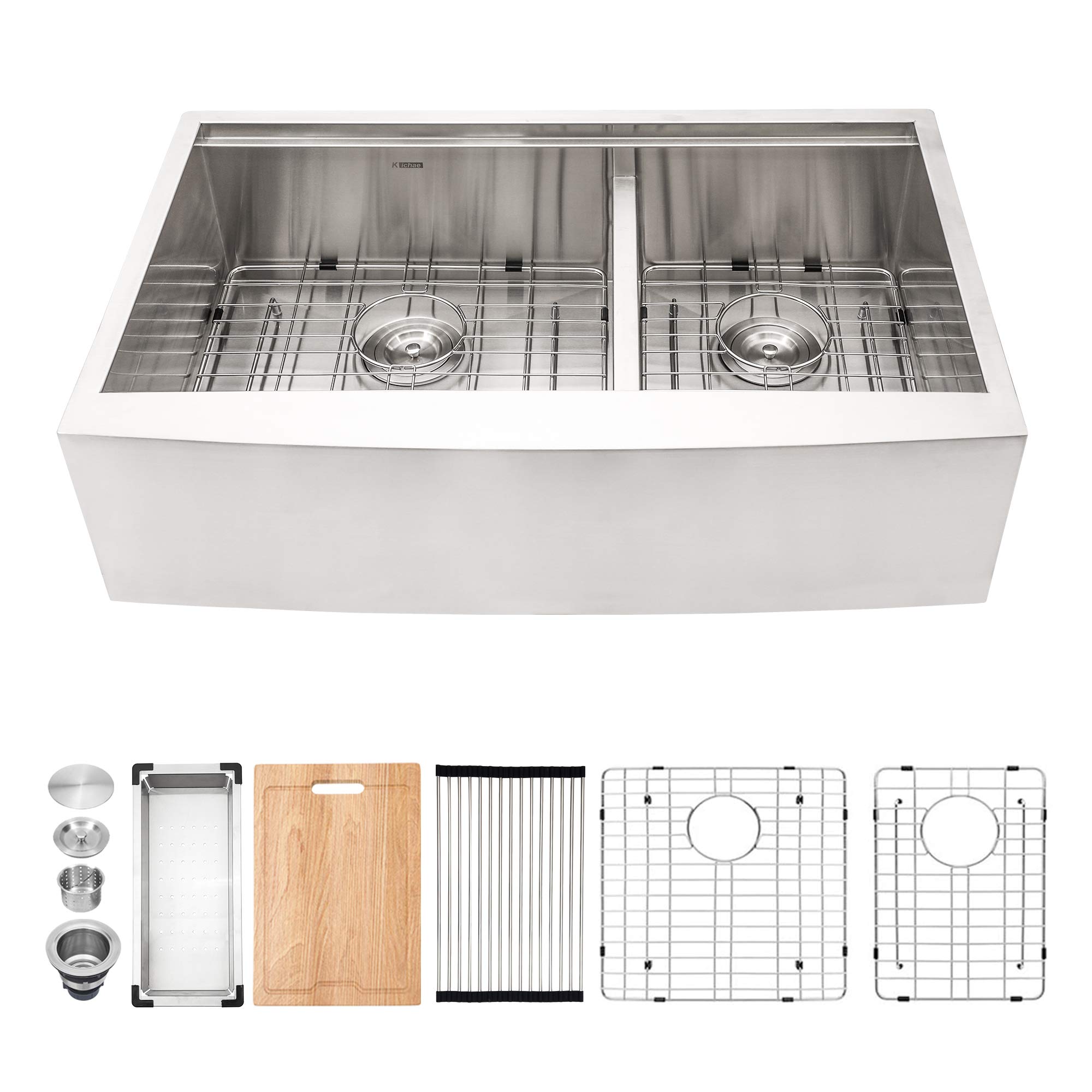 Snapklik.com : 33 Farmhouse Sink Double Bowl - 33 Inch Kitchen Sink ...