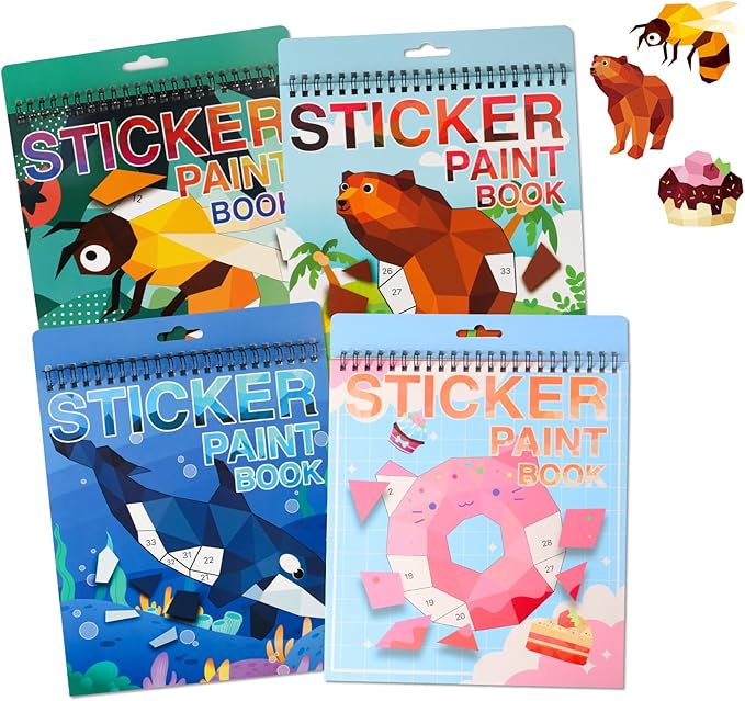 Amazon.com: Sticker by Number Book for Kids Ages 4-8, 8-12 and Adults ...