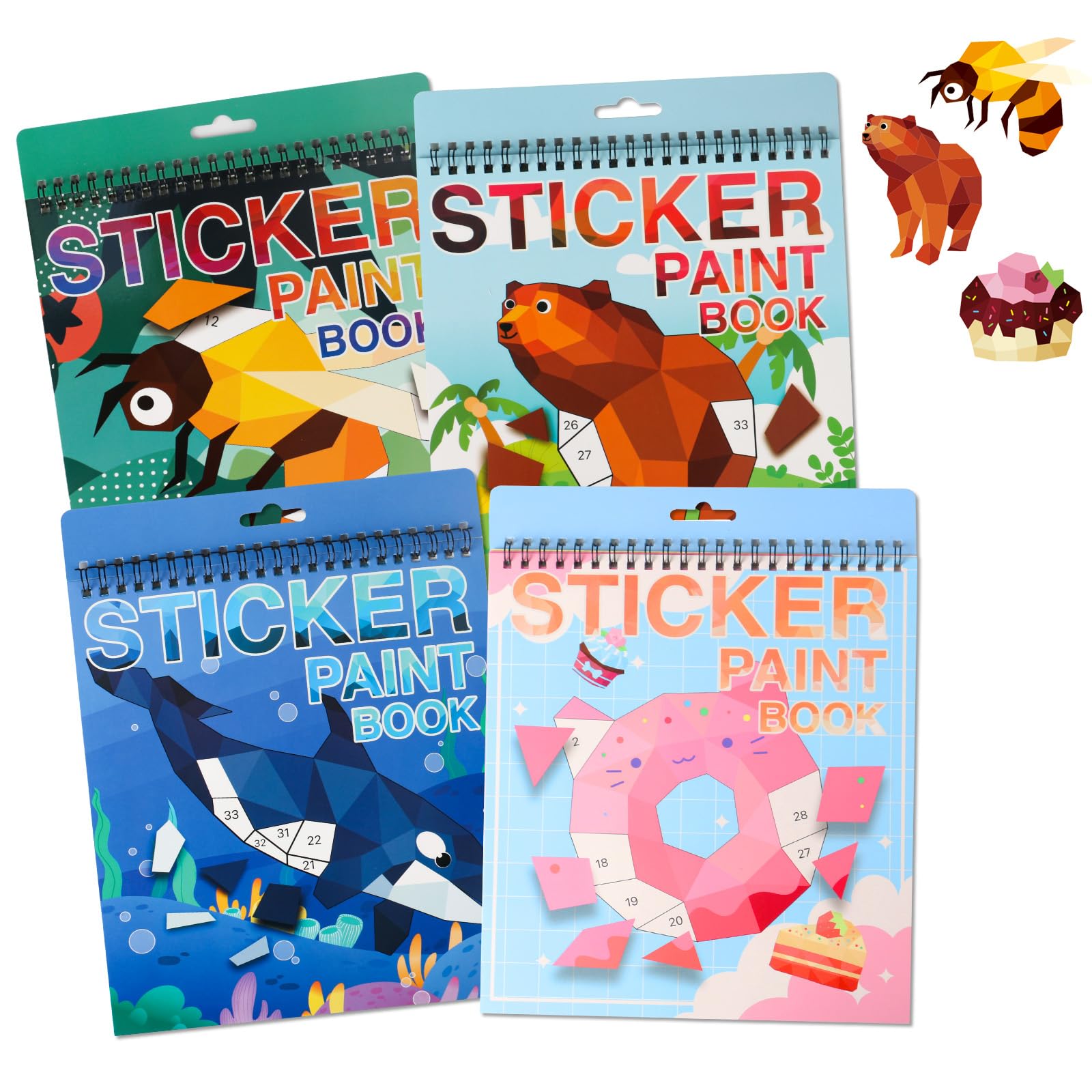 Amazon.com: Sticker by Number Book for Kids Ages 4-8, 8-12 and Adults ...