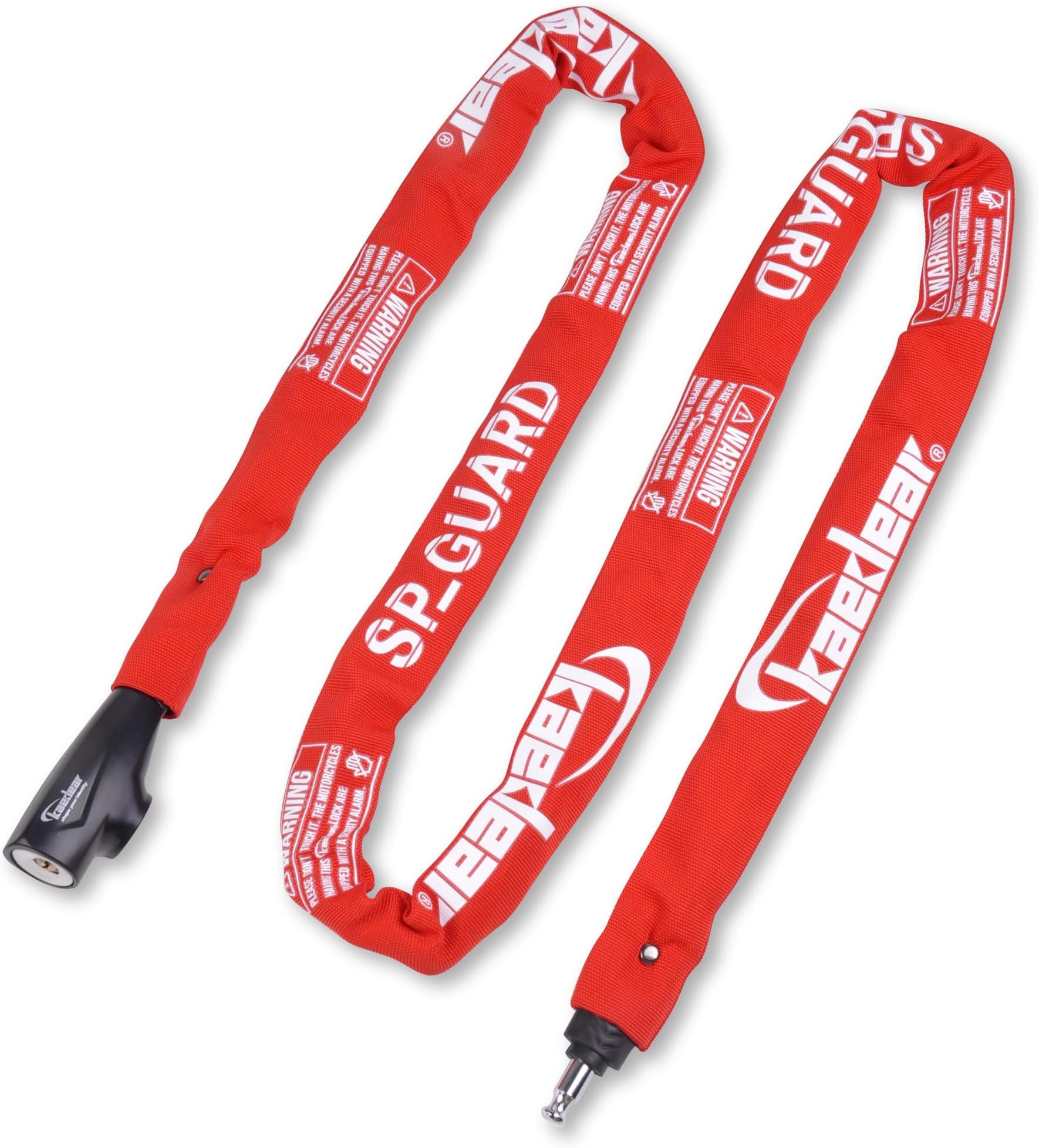 Amazon.co.jp: Kaedear(カエディア) バイク ロック チェーンロック 鍵 パッドロック 長さ1500mm スクエアチェーン ...