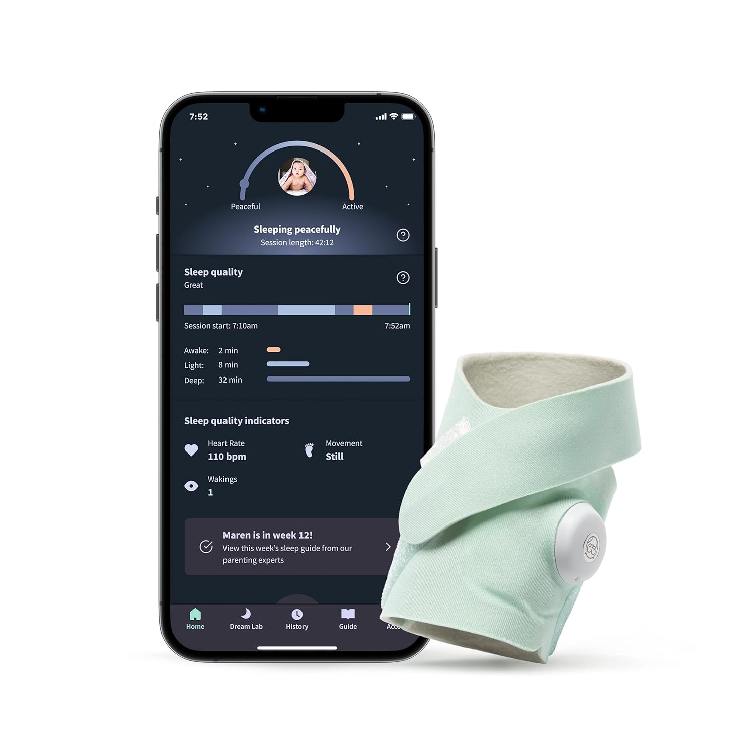 Amazon.com: Owlet Dream Sock Plus - Smart Baby Monitor with Heart Rate ...