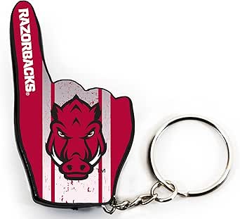 Amazon.com: Arkansas Razorbacks #1 Fan Keychain Officially Licensed ...