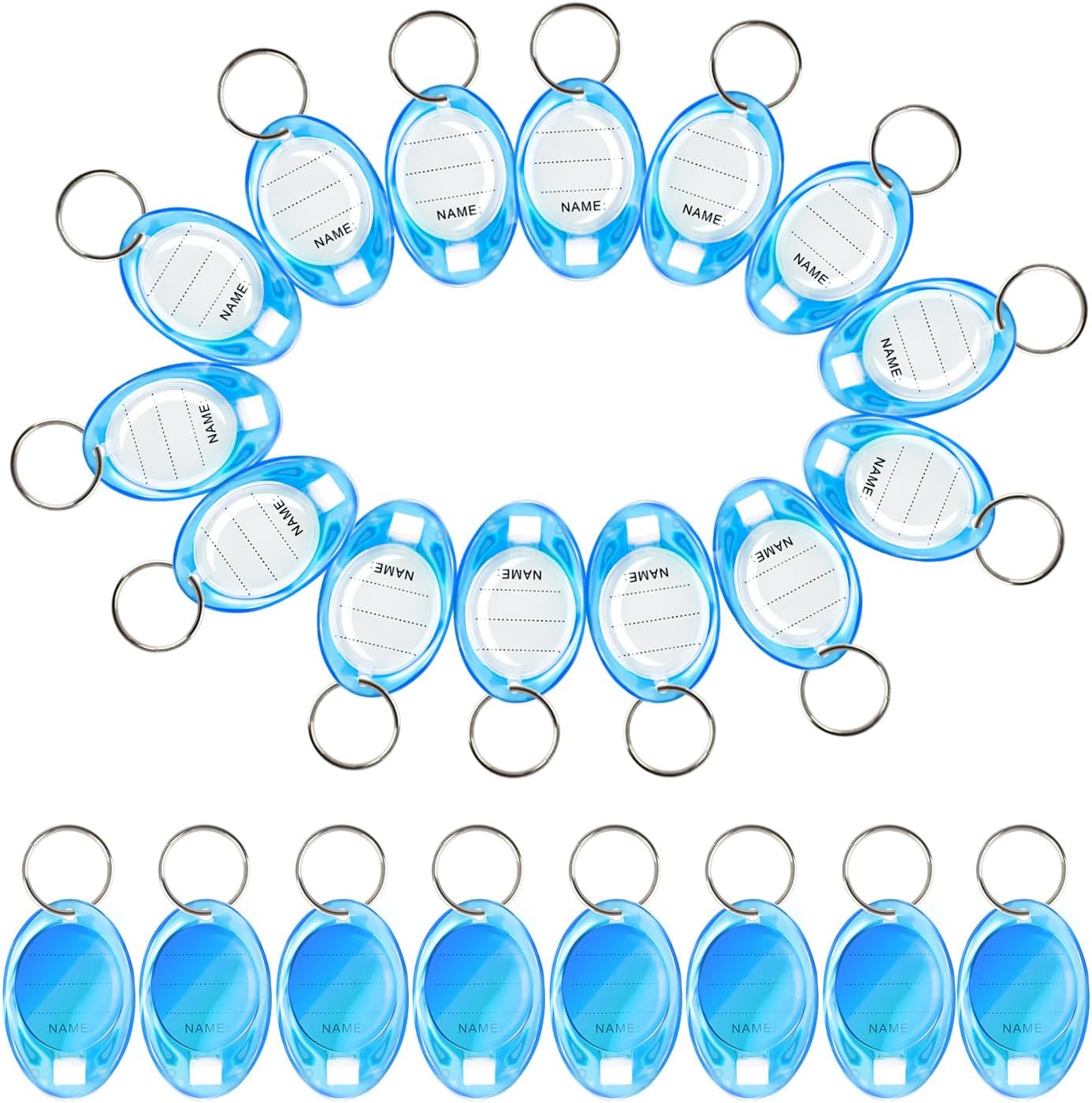 Amazon.com: JIAN BOLAND 20 Pcs Key Ring Tags - key tags with labels of ...