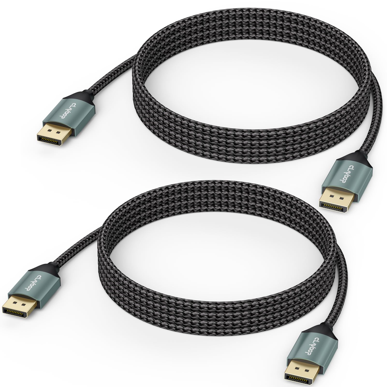 Amazon.com: CLAVOOP DisplayPort to Displayport Cable 6FT, 2 Pack 4K ...