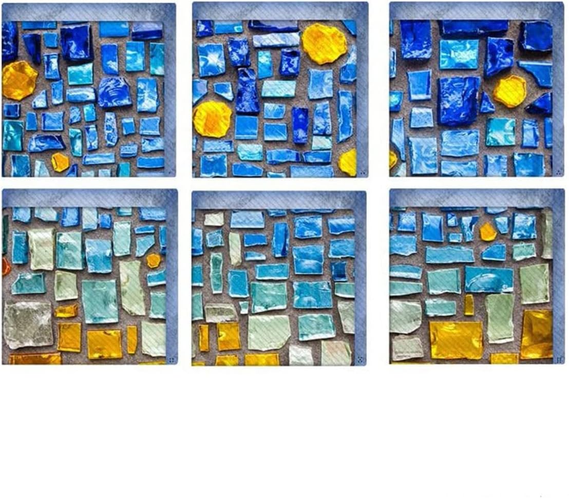 Amazon.com: Bath Stickers Beach Pattern Square 3D Adhesive Anti Slip ...