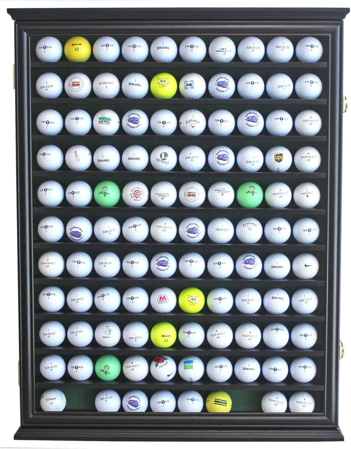 Amazon.com: 110 Golf Ball Display Case Wall Cabinet Holder Shadow Box ...