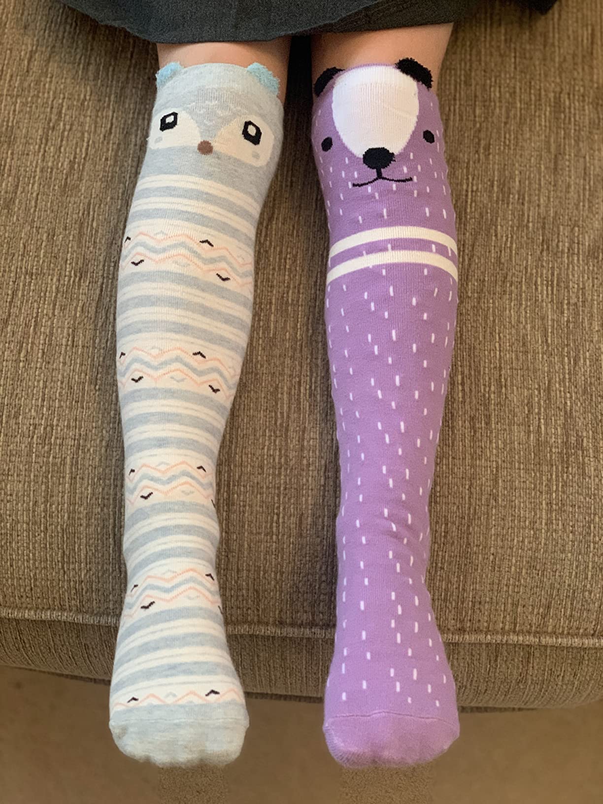 Sandsuced Girls Knee High Long Odd Socks Girls Gift Stocking Fillers ...