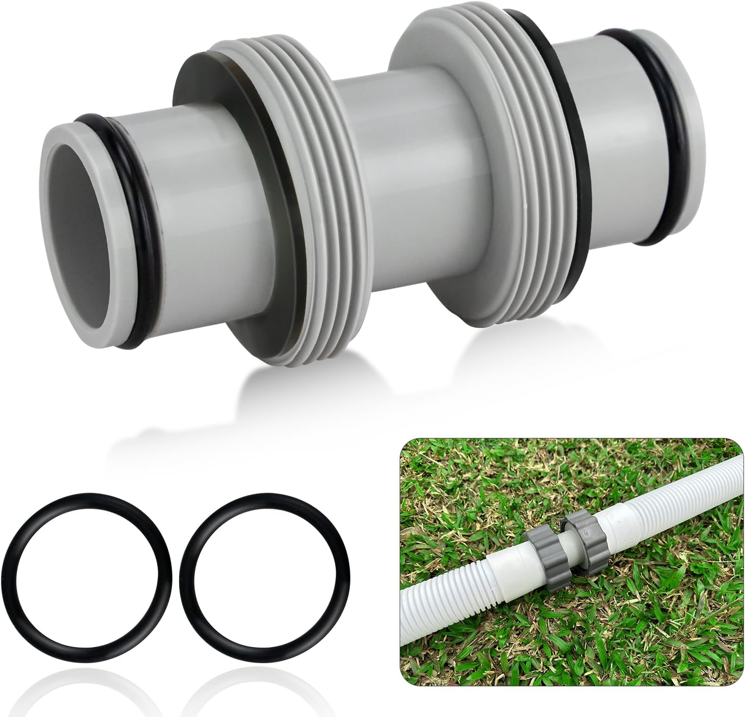 Amazon.com: NICENICY Pool Hose Connector, 1.5 Pool Hose Adapter, Pool ...