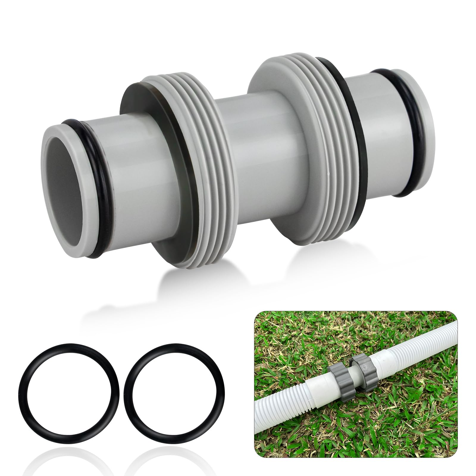 Amazon.com: NICENICY Pool Hose Connector, 1.5 Pool Hose Adapter, Pool ...