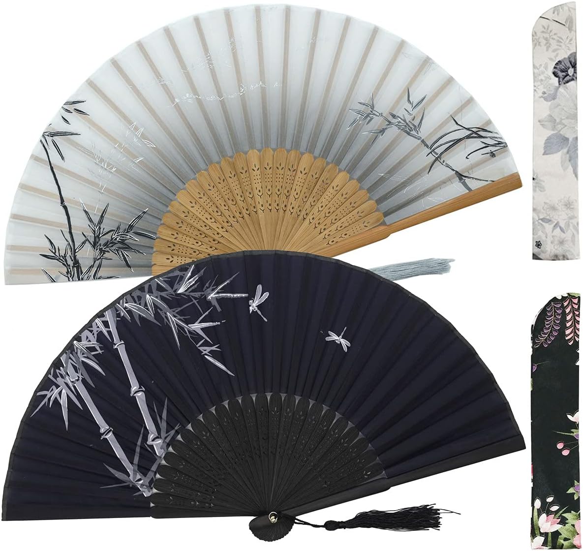 Amazon.com: OMyTea Folding Hand Fan for Women - Foldable Chinese ...