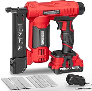 ALLOYPOWER 18 Gauge Nail Gun Battery Powered, 2 in 1 Cordless Brad ...