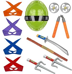 Amazon.com: FHARLXQ Ninja Warrior Toy Plastic Weapons Role Play Set for ...