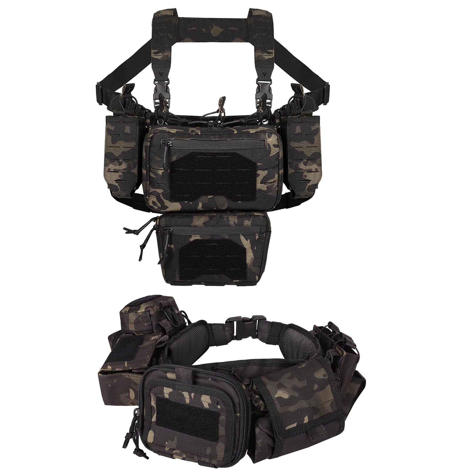 Amazon.com : YAKEDA Tactical Chest Mini Rig & Battle Duty Belt : Sports ...