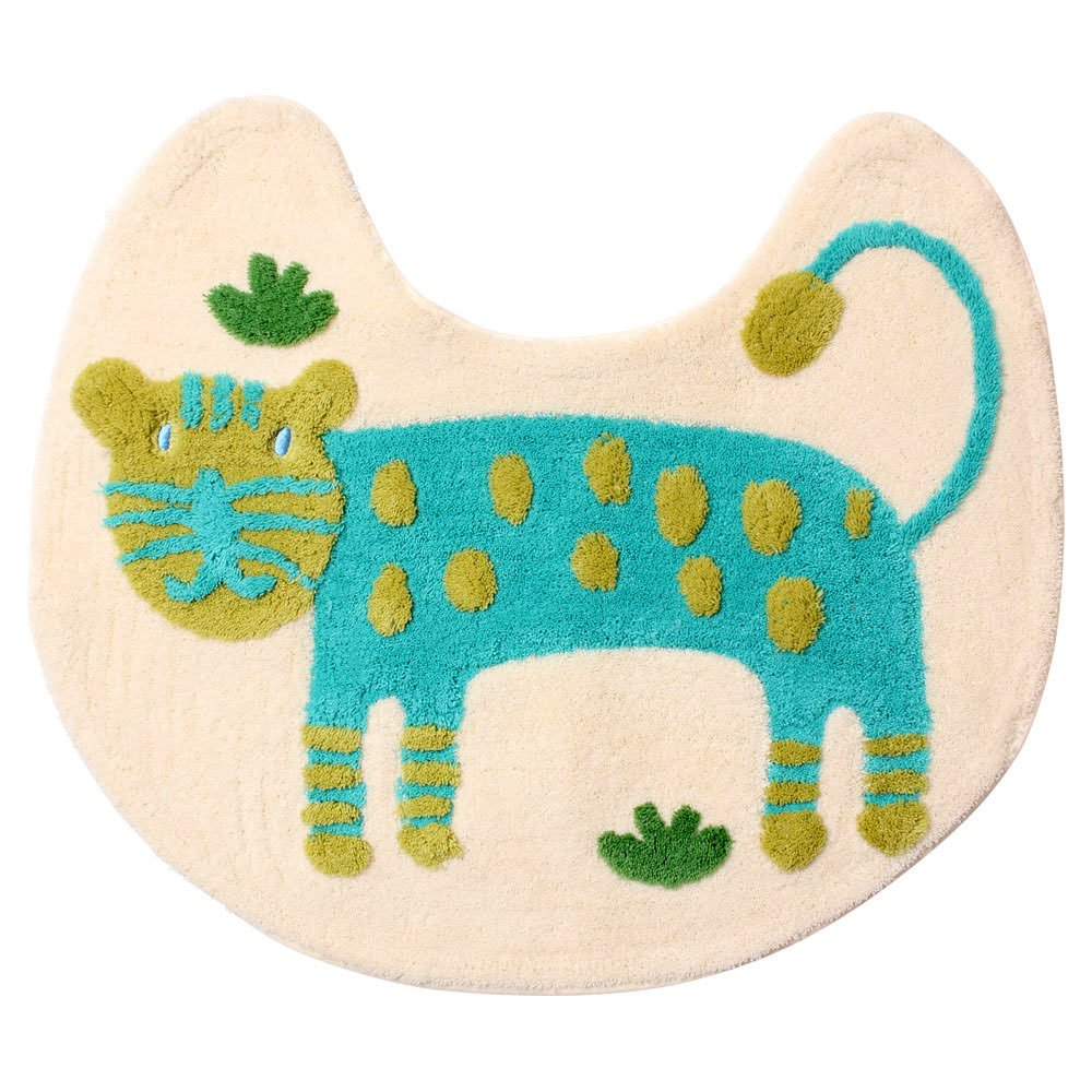 Amazon｜isso ecco アニマル トイレマット チーター IEM25002｜トイレマット・タンクカバー - ホーム＆キッチン オンライン通販