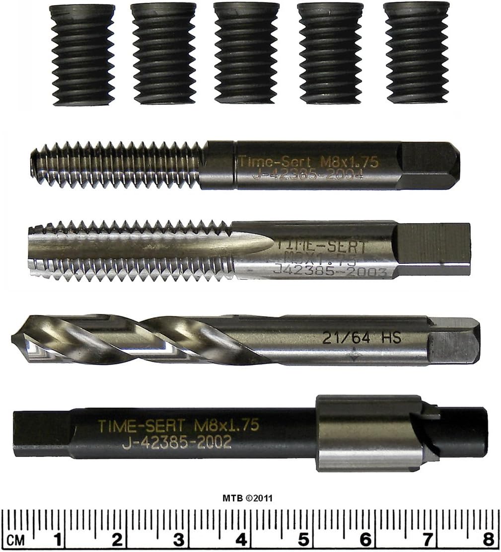 Amazon.com: TIME-SERT 1817 M8 x 1.75 Metric Thread Repair Kit : Automotive