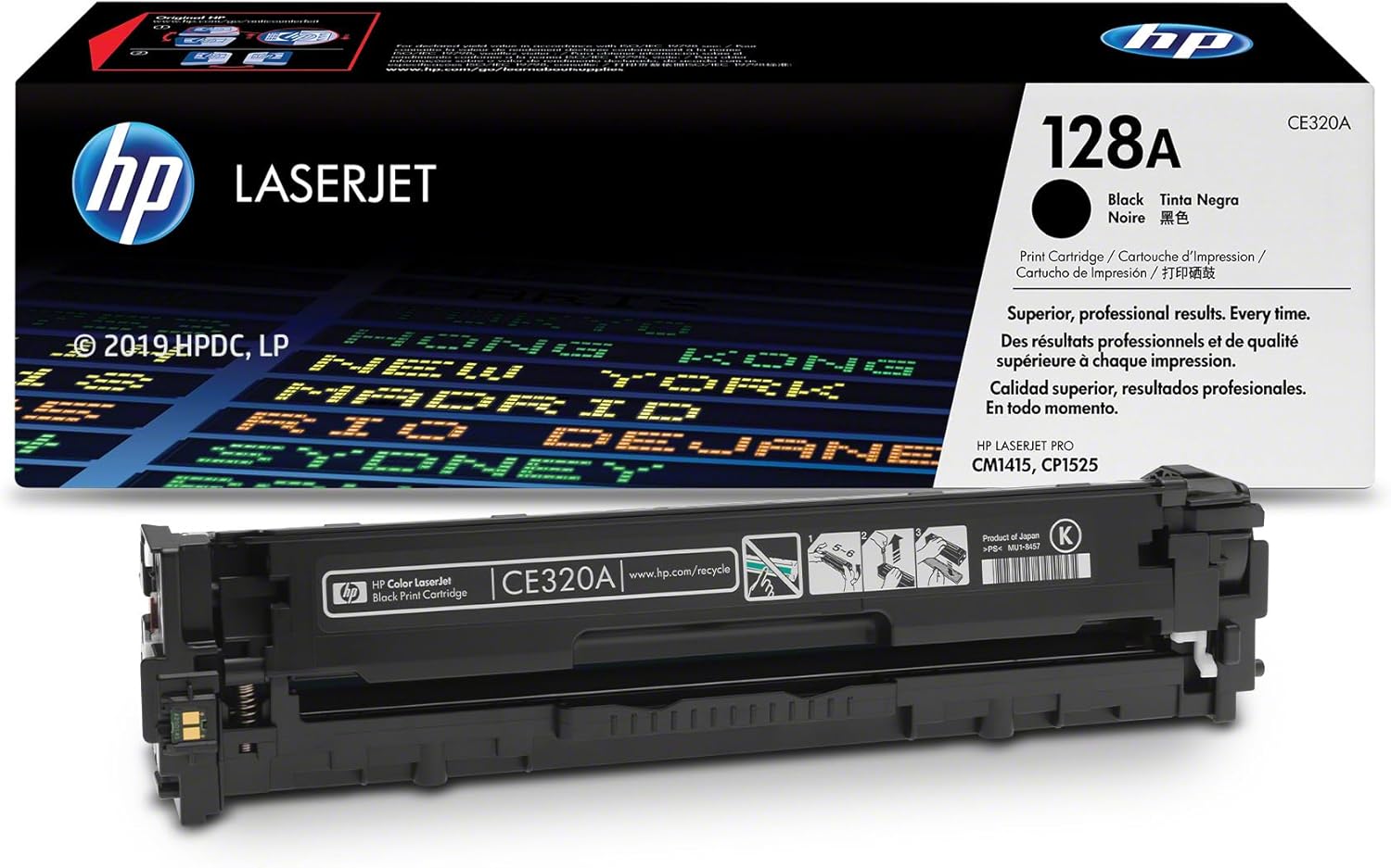 HP 128A (CE320A) Black Original Toner Cartridge : Amazon.ca: Office ...