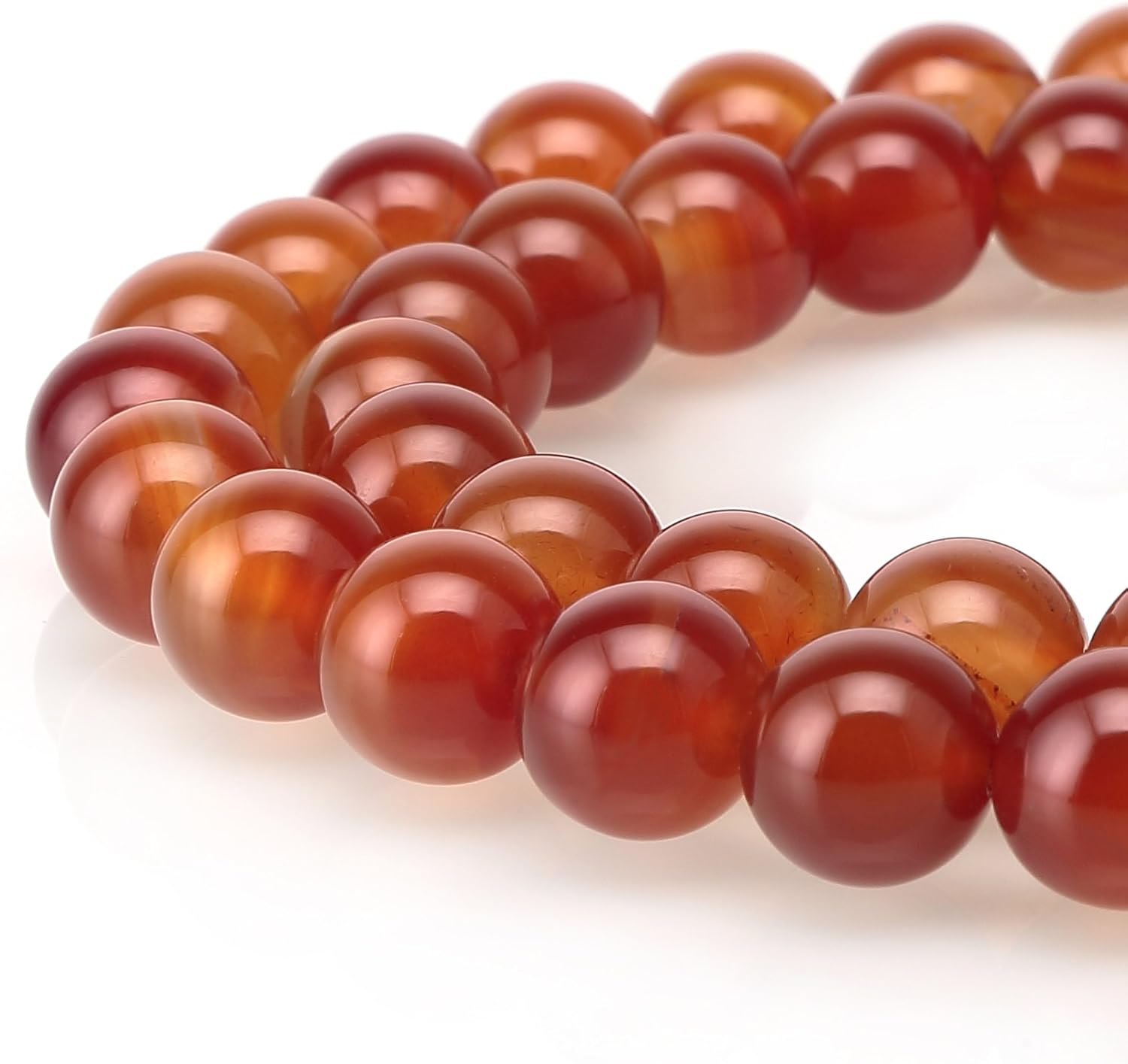 Amazon.com: BRCbeads Carnelian Red Agate Gemstone Loose Beads Round 8mm ...