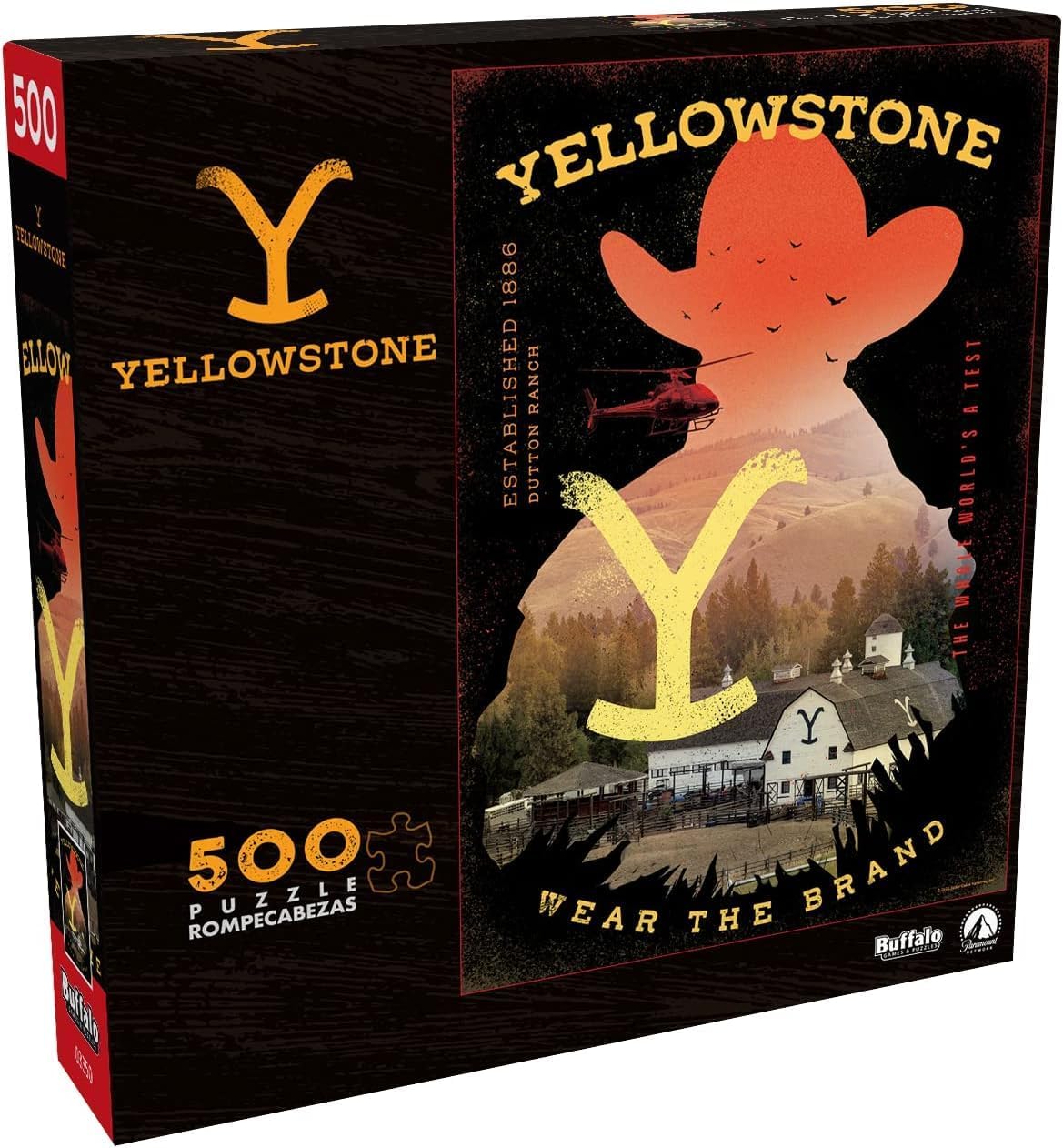 Amazon.com: Buffalo Games - Yellowstone - Wear The Brand - 500 Piece ...